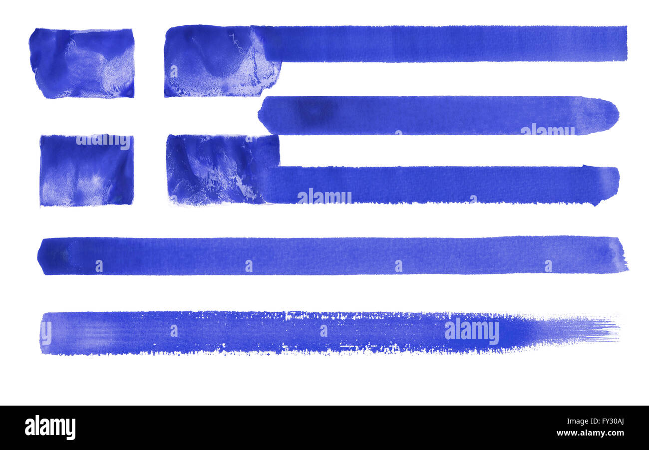 Flag greece greek Cut Out Stock Images & Pictures - Alamy