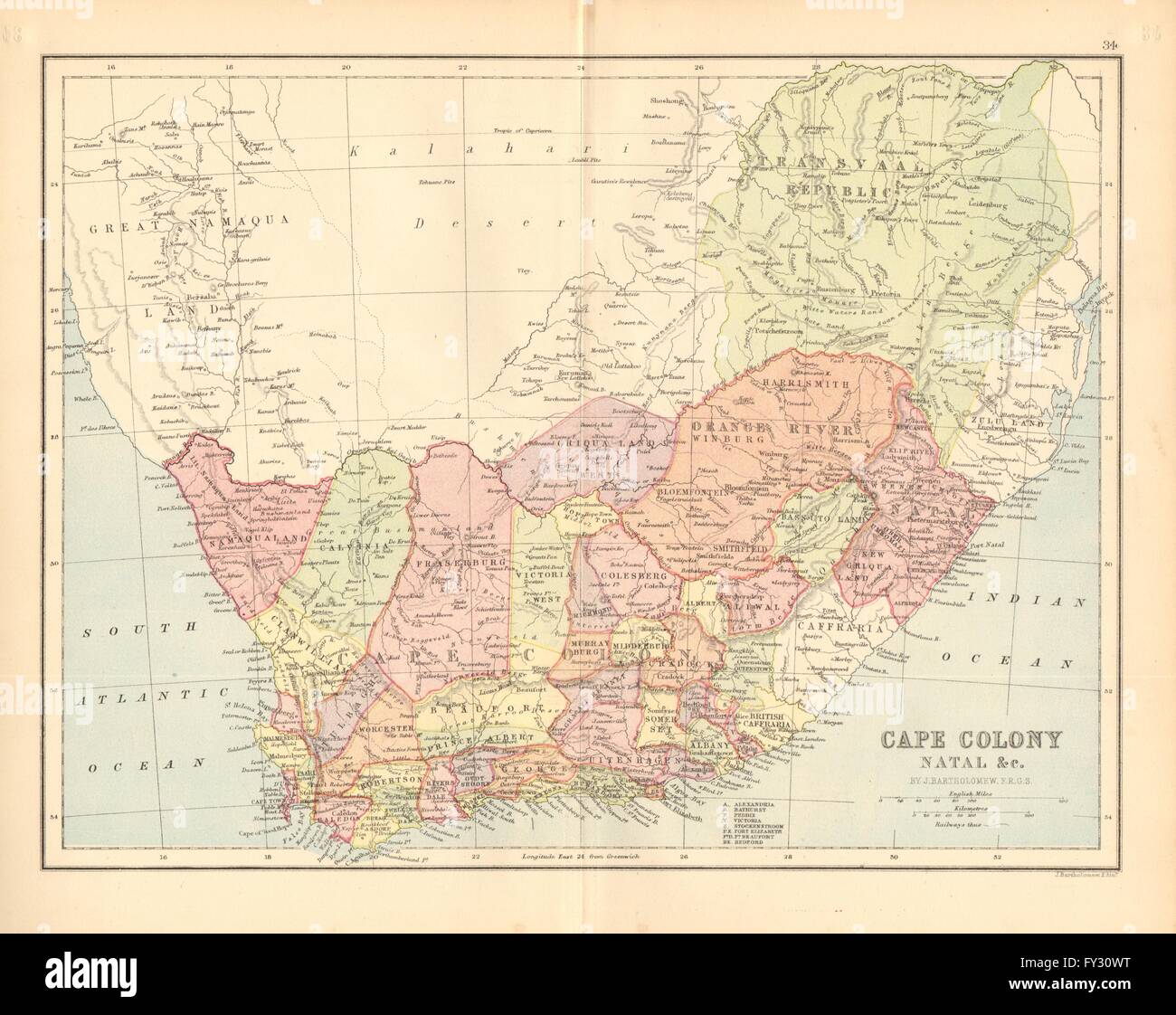 Map of the colony of natal hi-res stock photography and images - Alamy