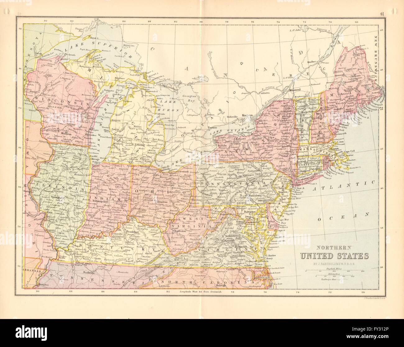 First united states map hi-res stock photography and images - Alamy
