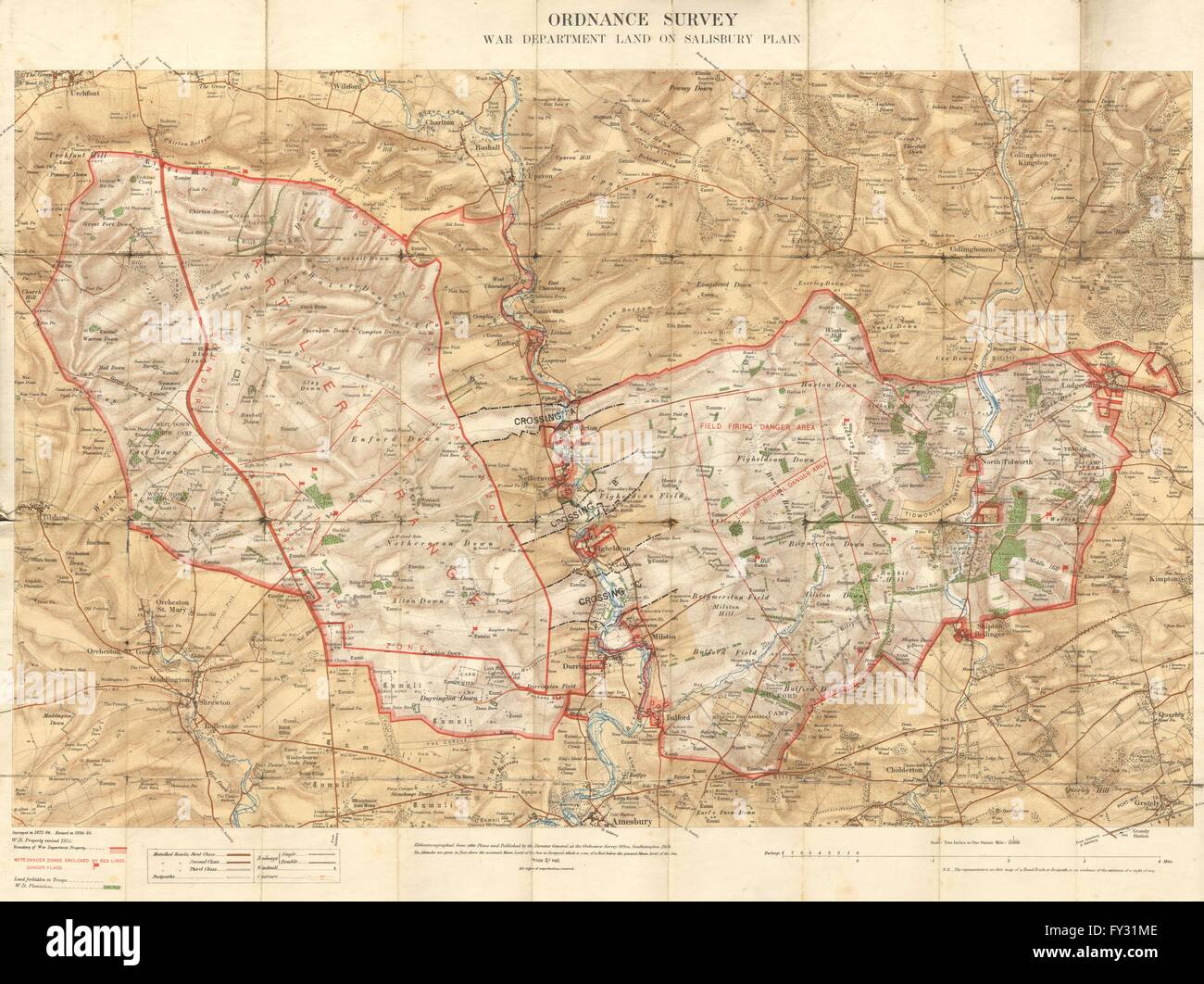 Old map salisbury hi-res stock photography and images - Alamy