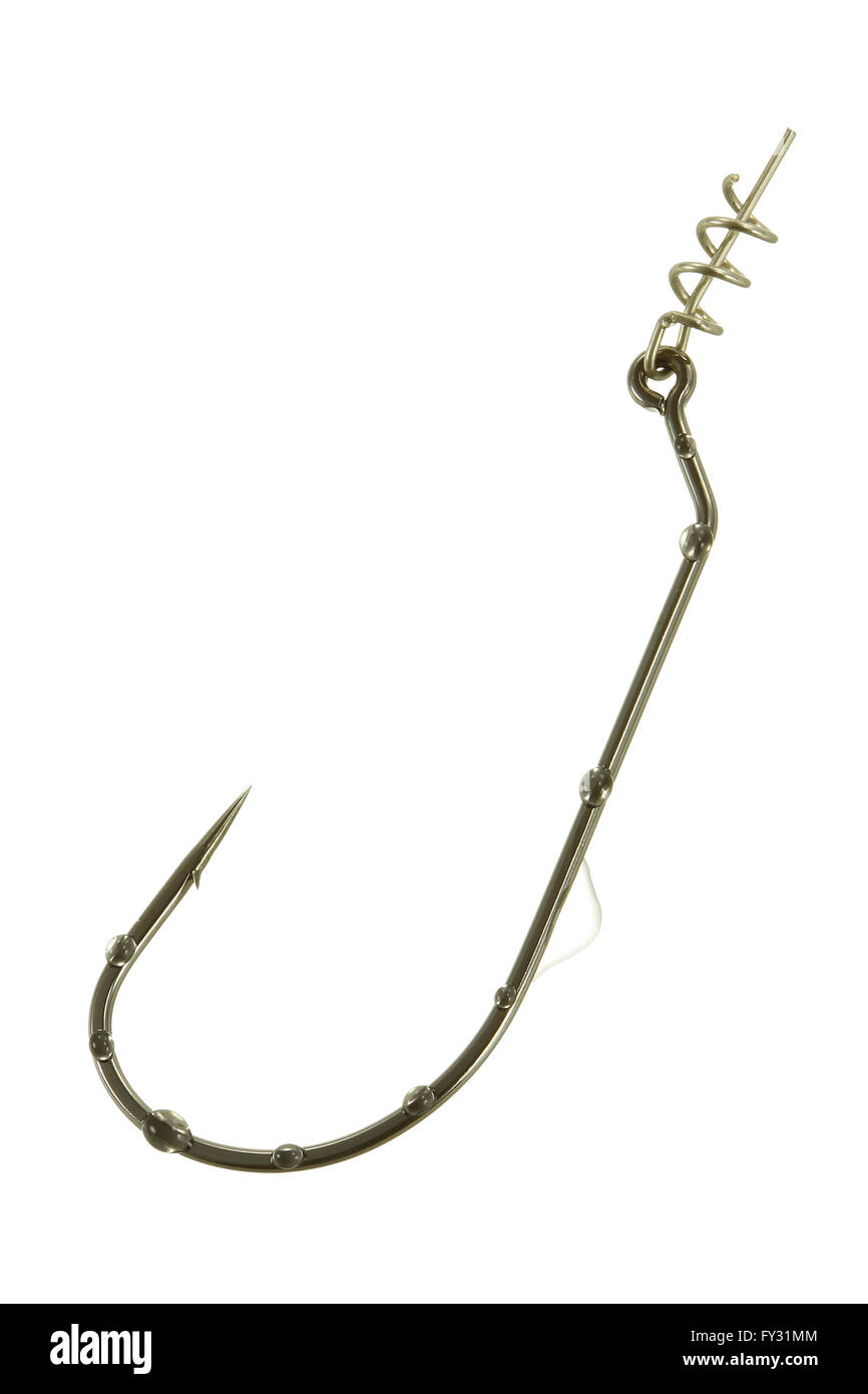 Fishing iron hooks Stock Photo - Alamy