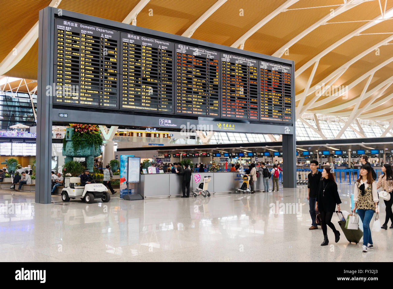 Airport International Departure Board High Resolution Stock Photography ...