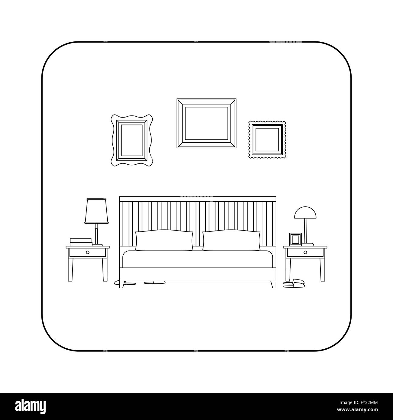 Design interior wall double Black and White Stock Photos & Images - Alamy