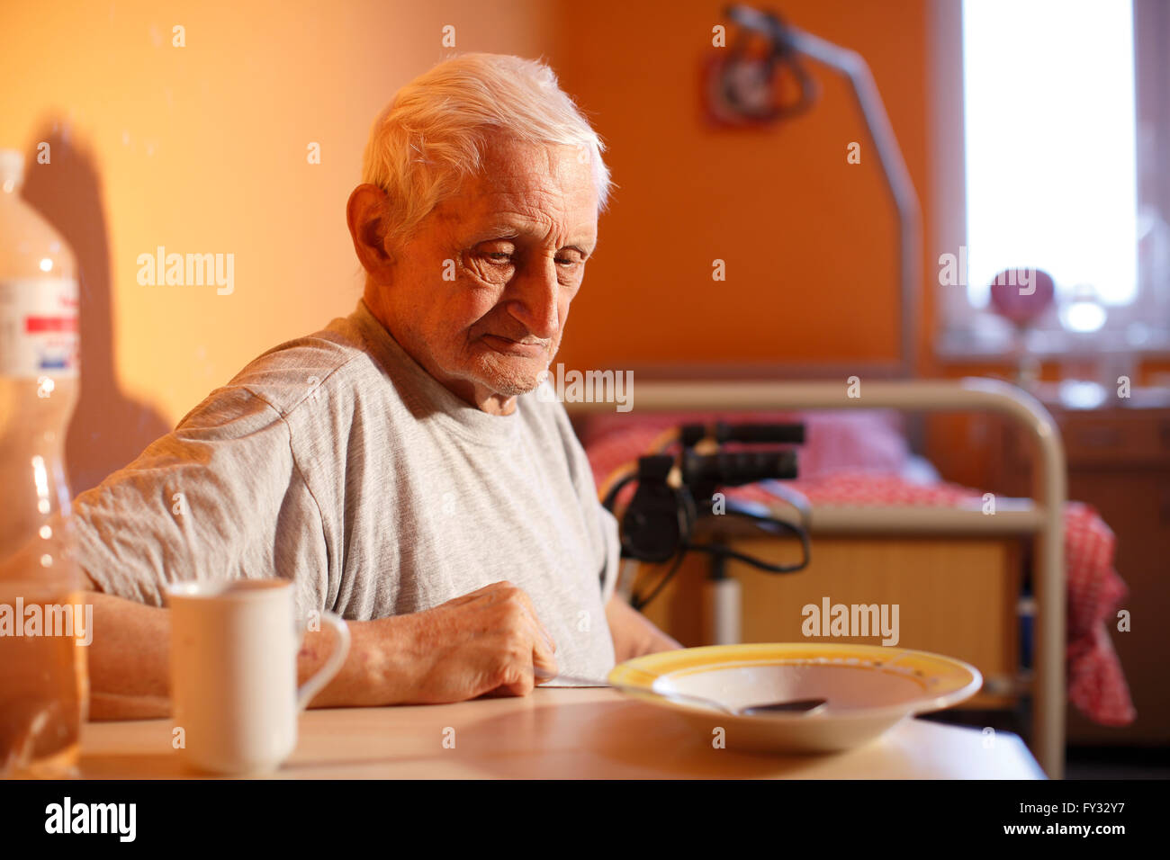 Man, 78 years, in a nursing home Stock Photo - Alamy