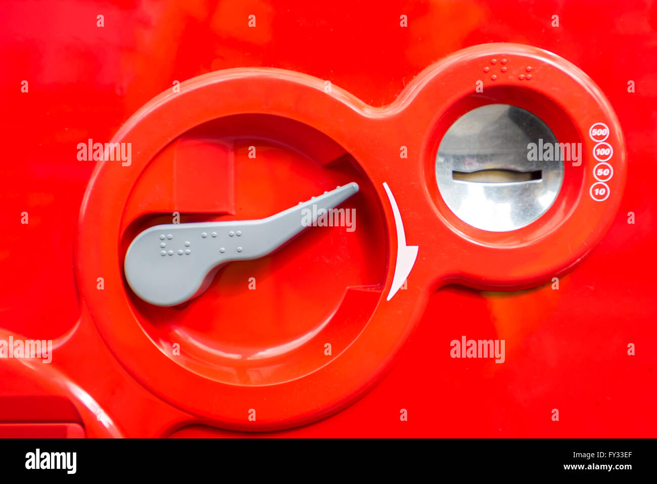 vending Machine Coin insert space Stock Photo - Alamy