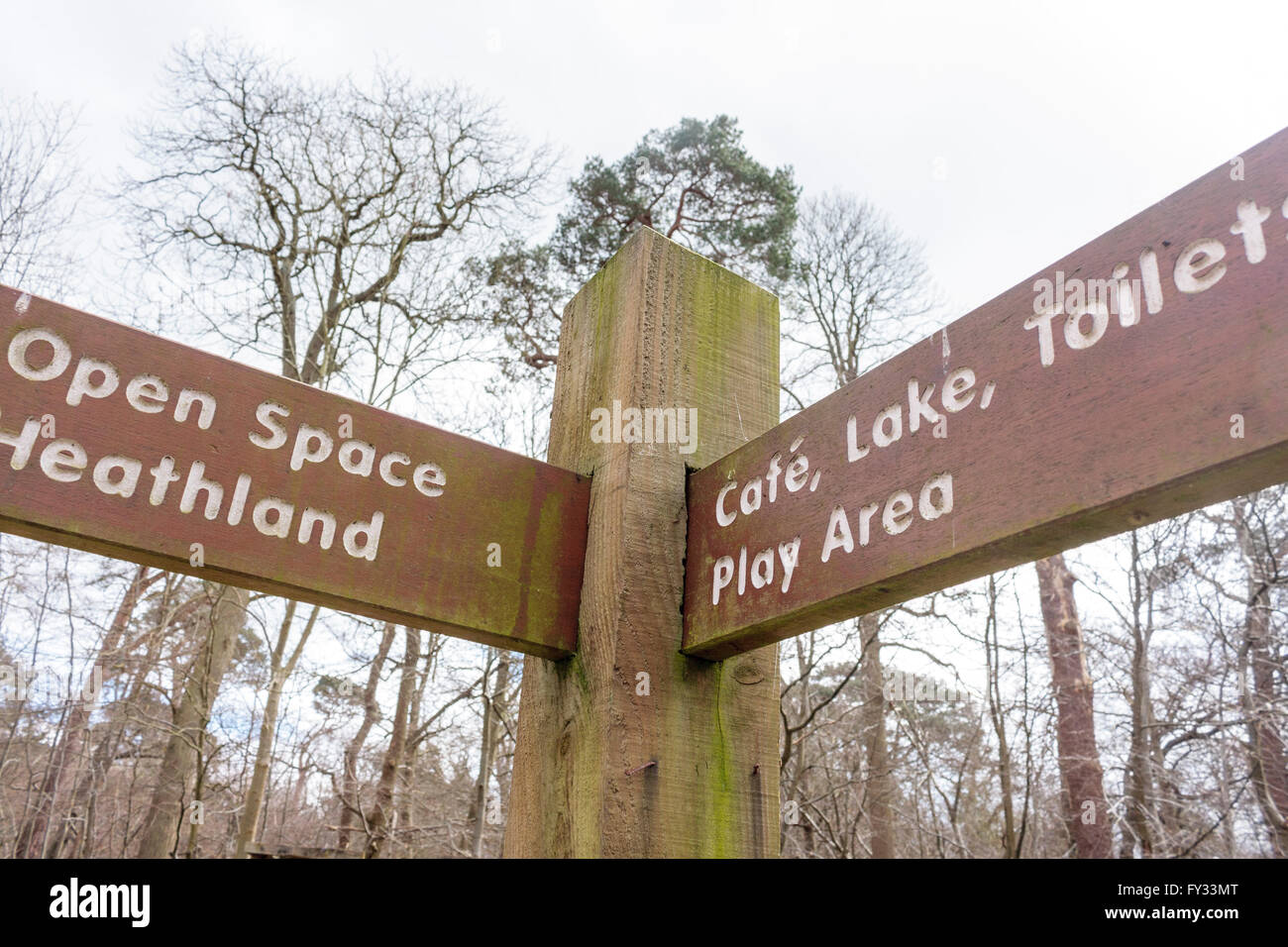 Wooden signpost sign hi-res stock photography and images - Alamy