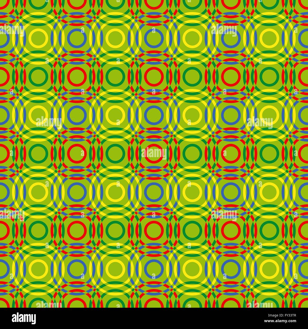 Seamless vector pattern with multicolour overlapping circles Stock ...