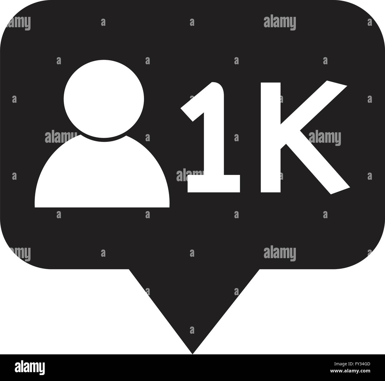 follower icon Illustration design Stock Vector Image & Art - Alamy