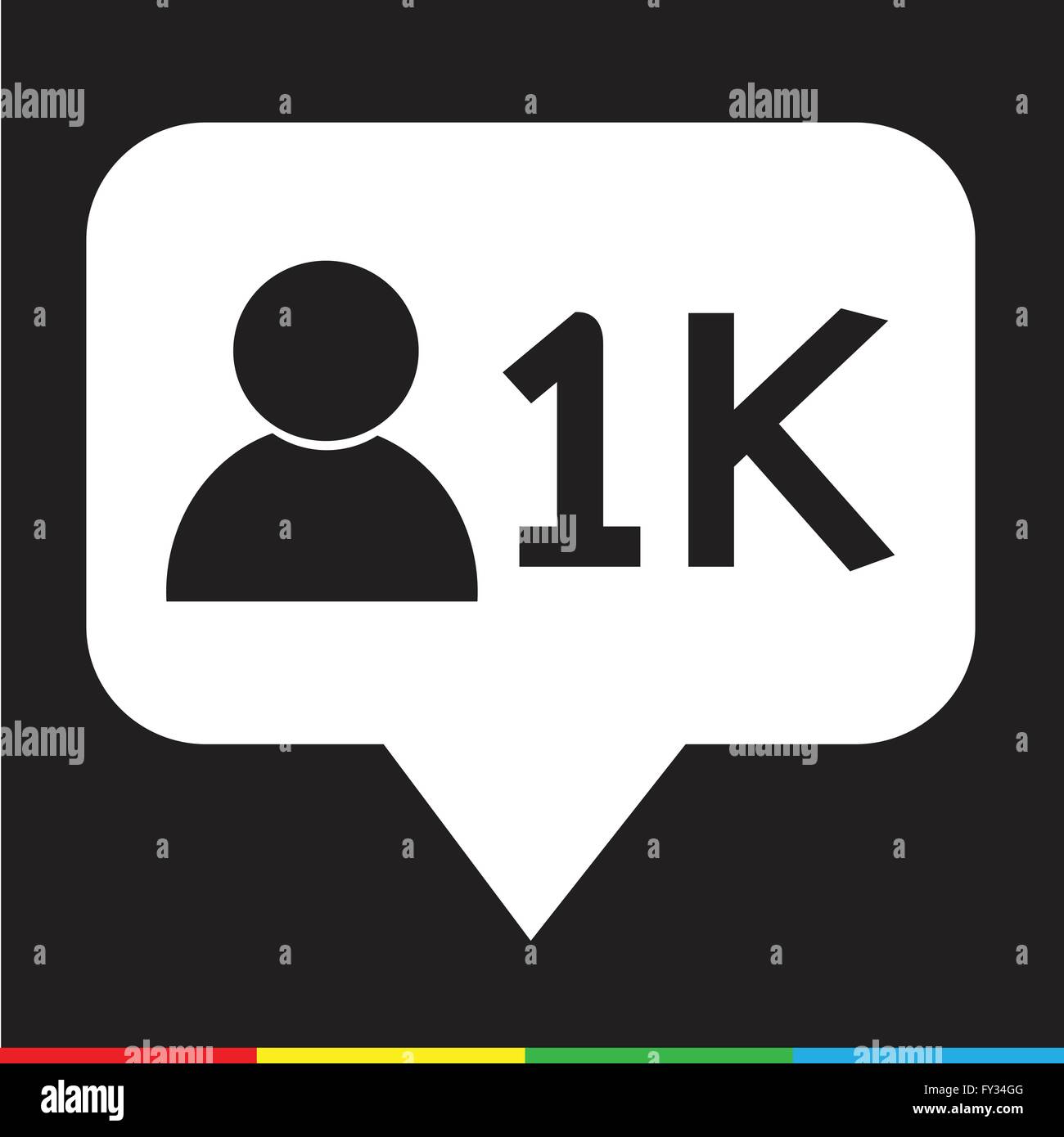 follower icon Illustration design Stock Vector Image & Art - Alamy