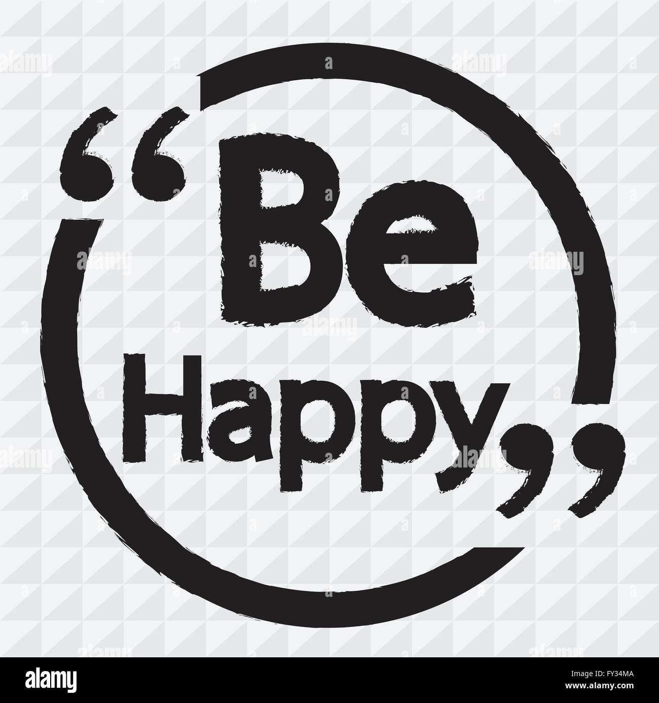 Be happy lettering Illustration design Stock Vector Image & Art - Alamy