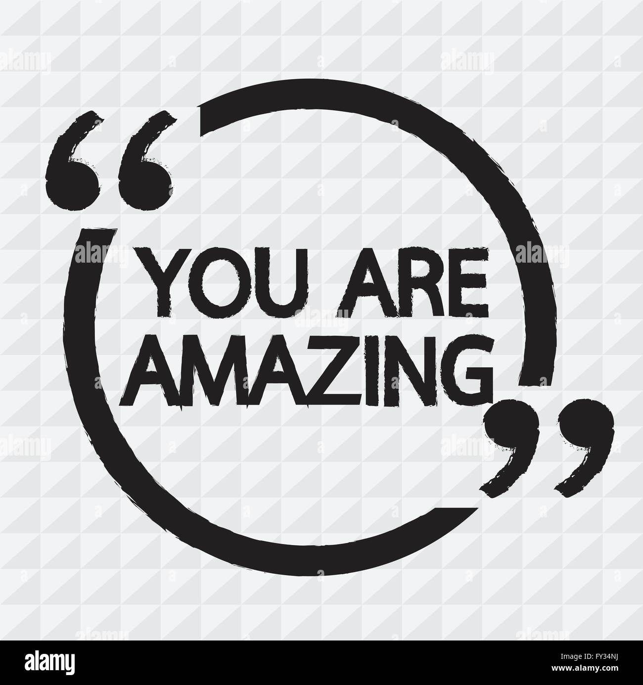 YOU ARE AMAZING lettering Illustration design Stock Vector Image & Art ...