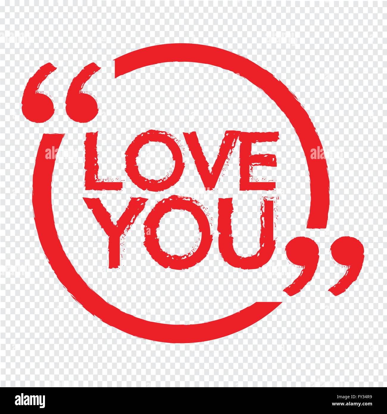 LOVE YOU lettering Illustration design Stock Vector Image & Art - Alamy