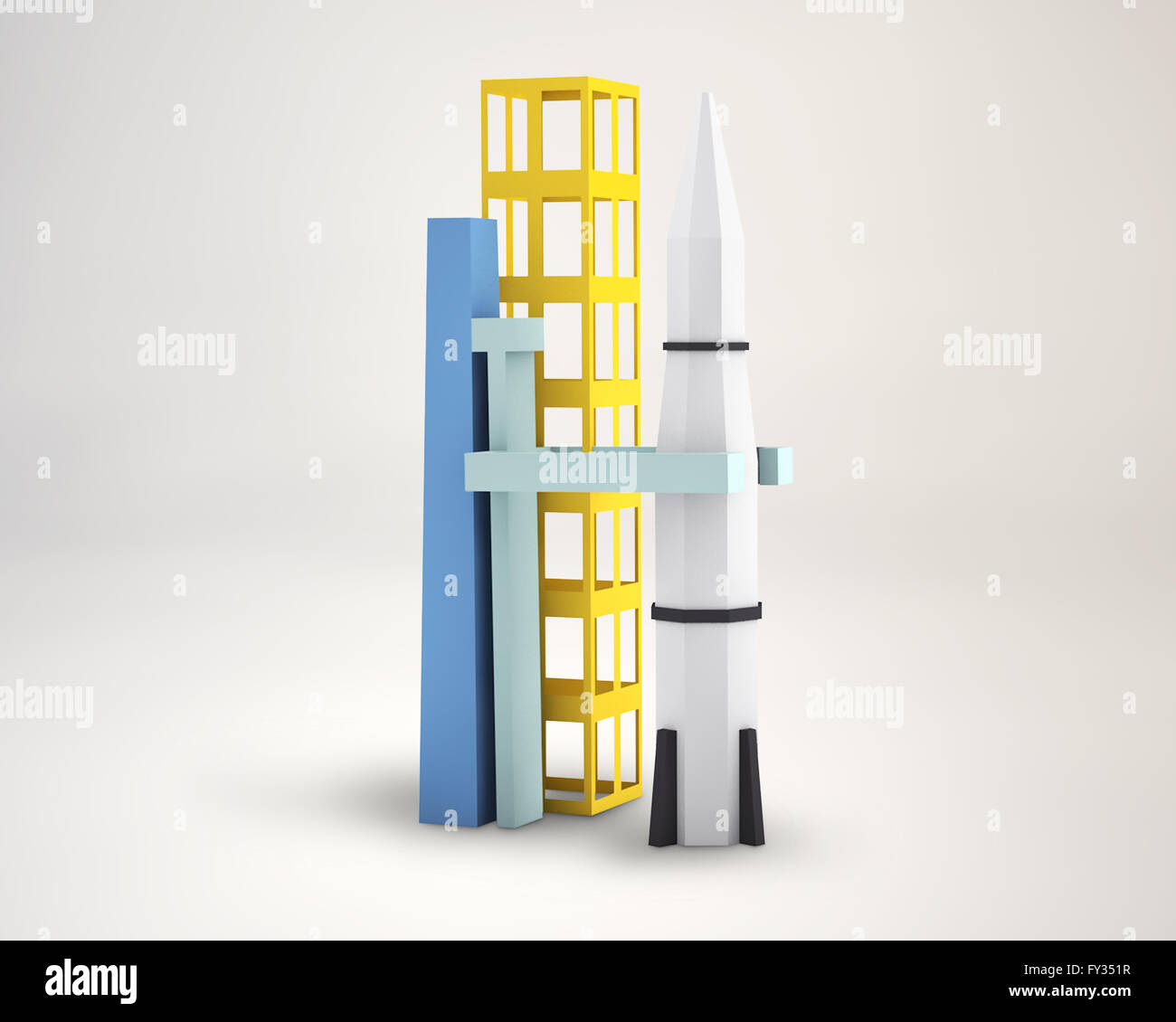 fusion graphic 3D object Stock Photo - Alamy