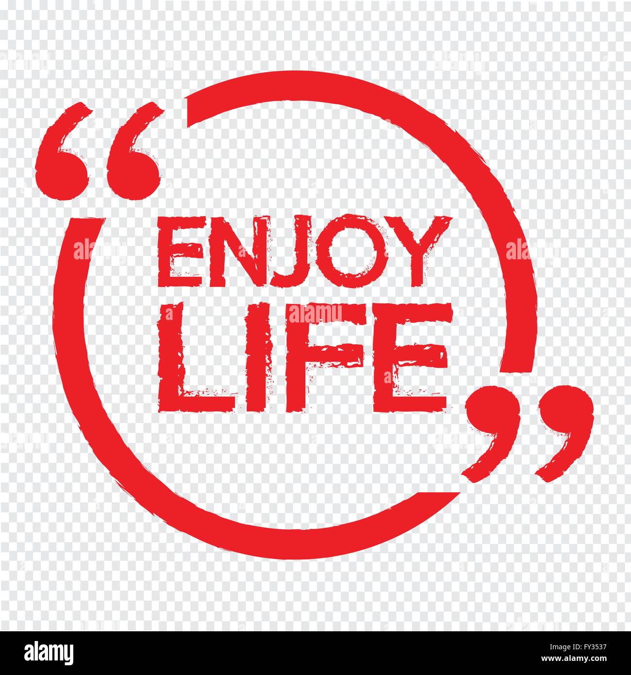 ENJOY LIFE lettering Illustration design Stock Vector Image & Art - Alamy