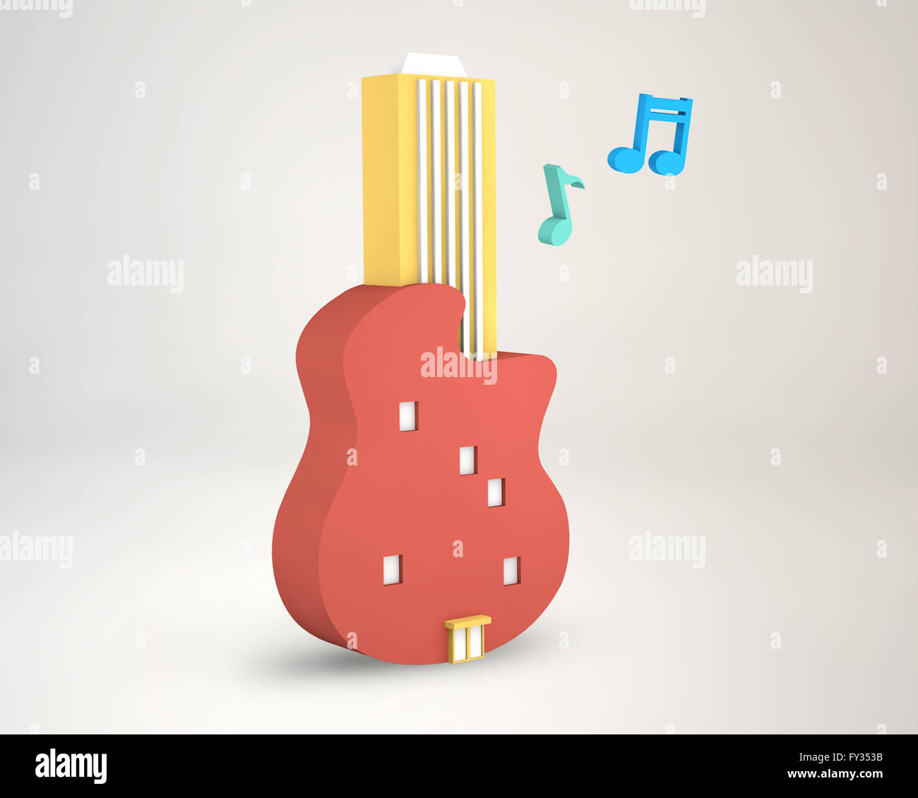 fusion graphic 3D object Stock Photo - Alamy