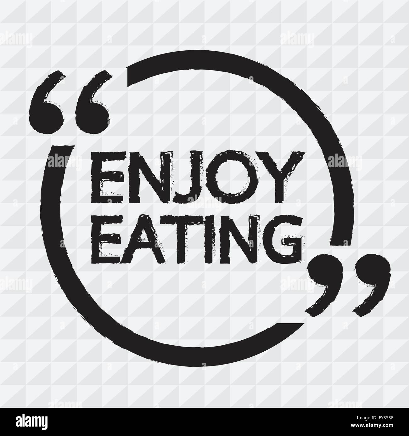 Enjoy Eating Lettering Illustration design Stock Vector Image & Art - Alamy