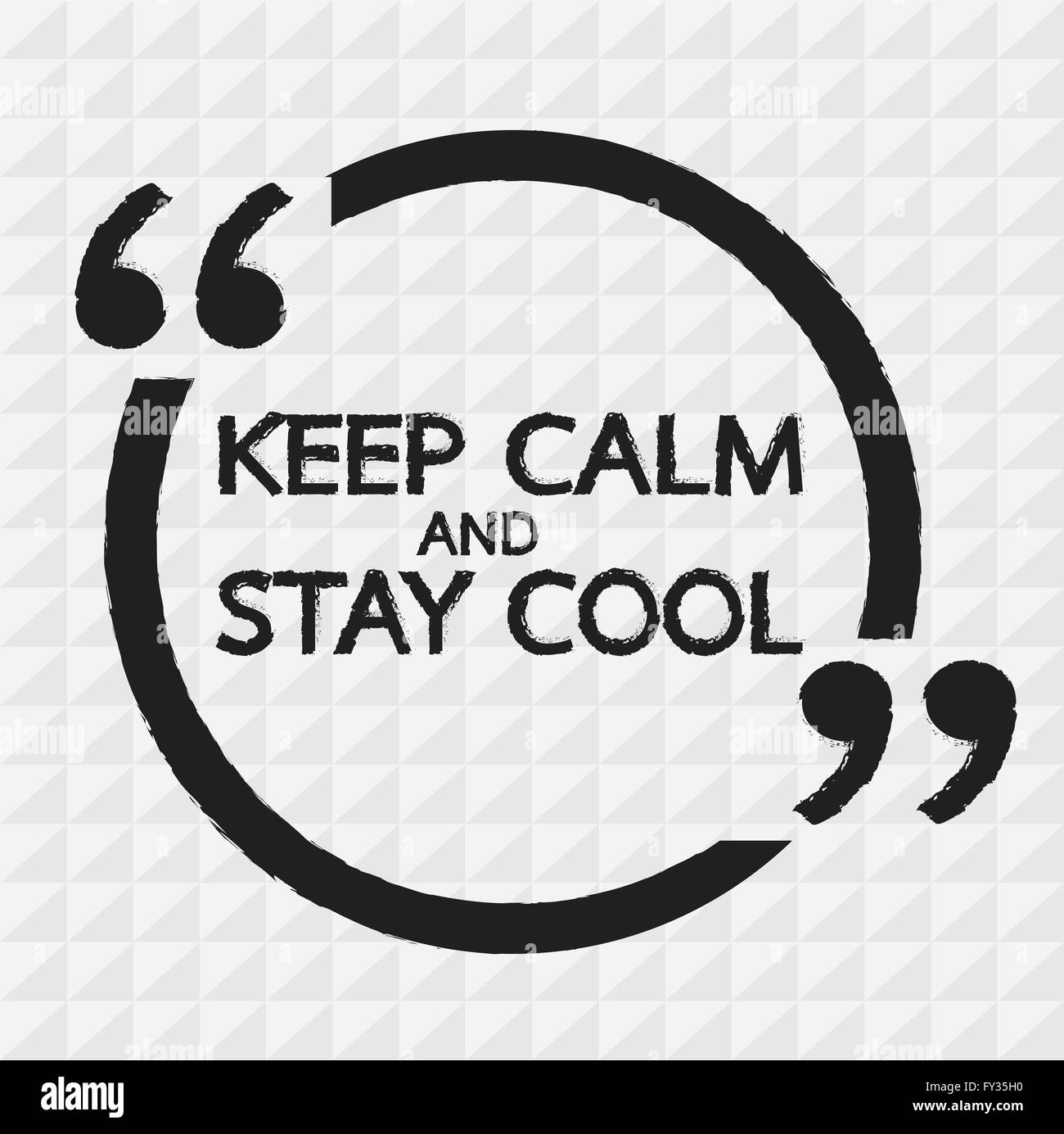 Keep Calm AND STAY COOL Lettering Illustration design Stock Vector ...