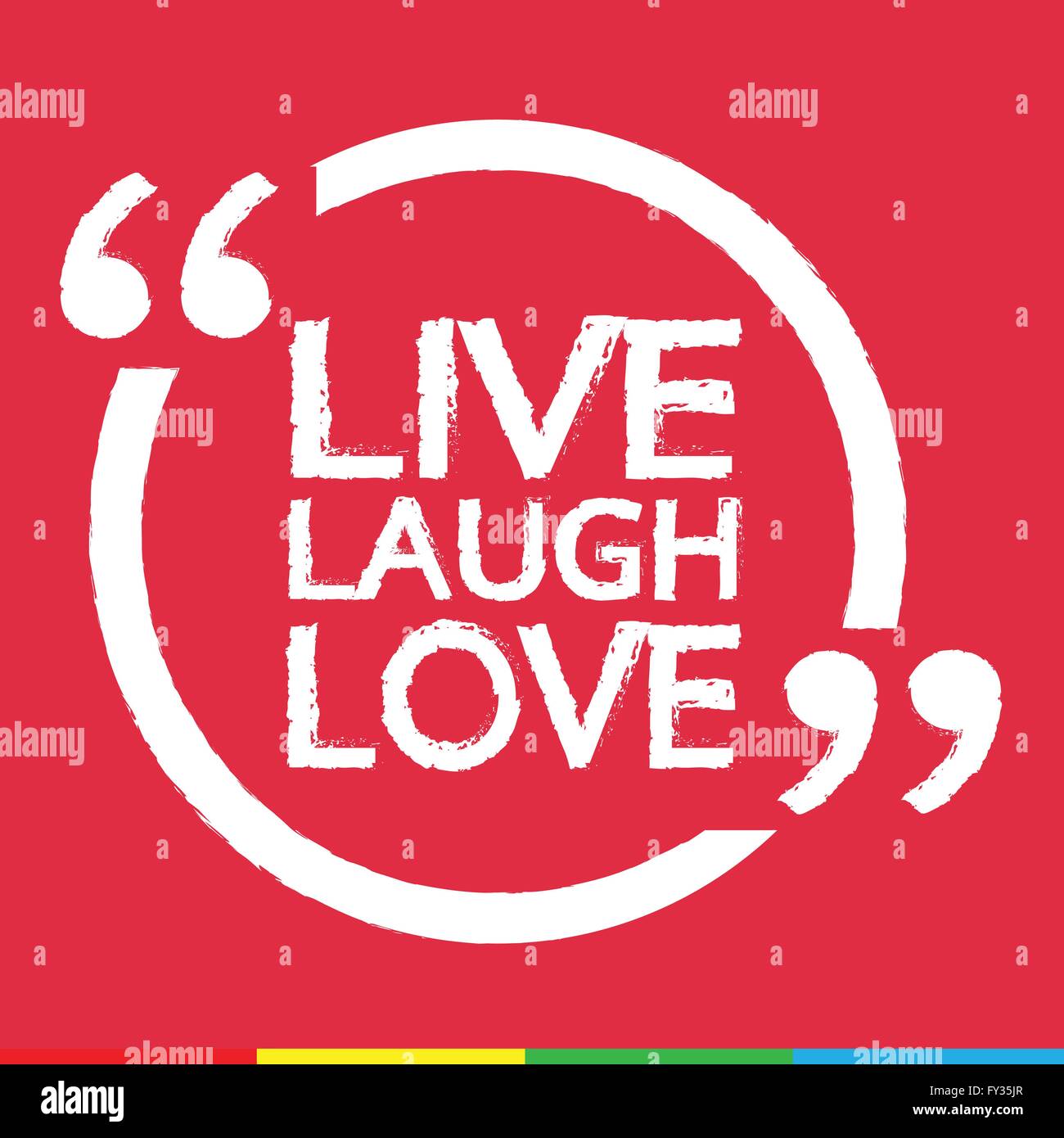 LIVE LAUGH LOVE Lettering Illustration design Stock Vector Image & Art ...