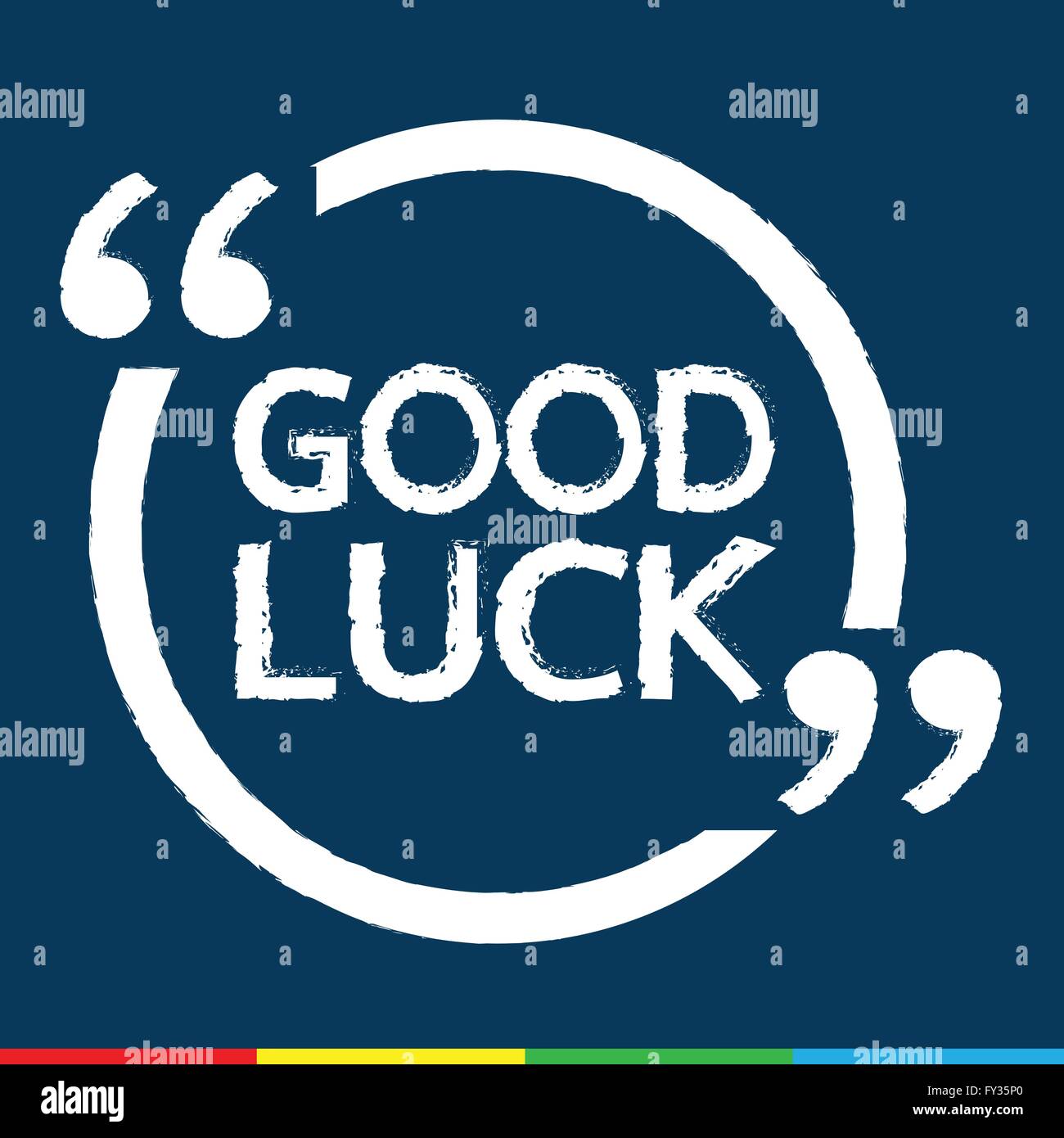 GOOD LUCK Lettering Illustration design Stock Vector Image & Art - Alamy