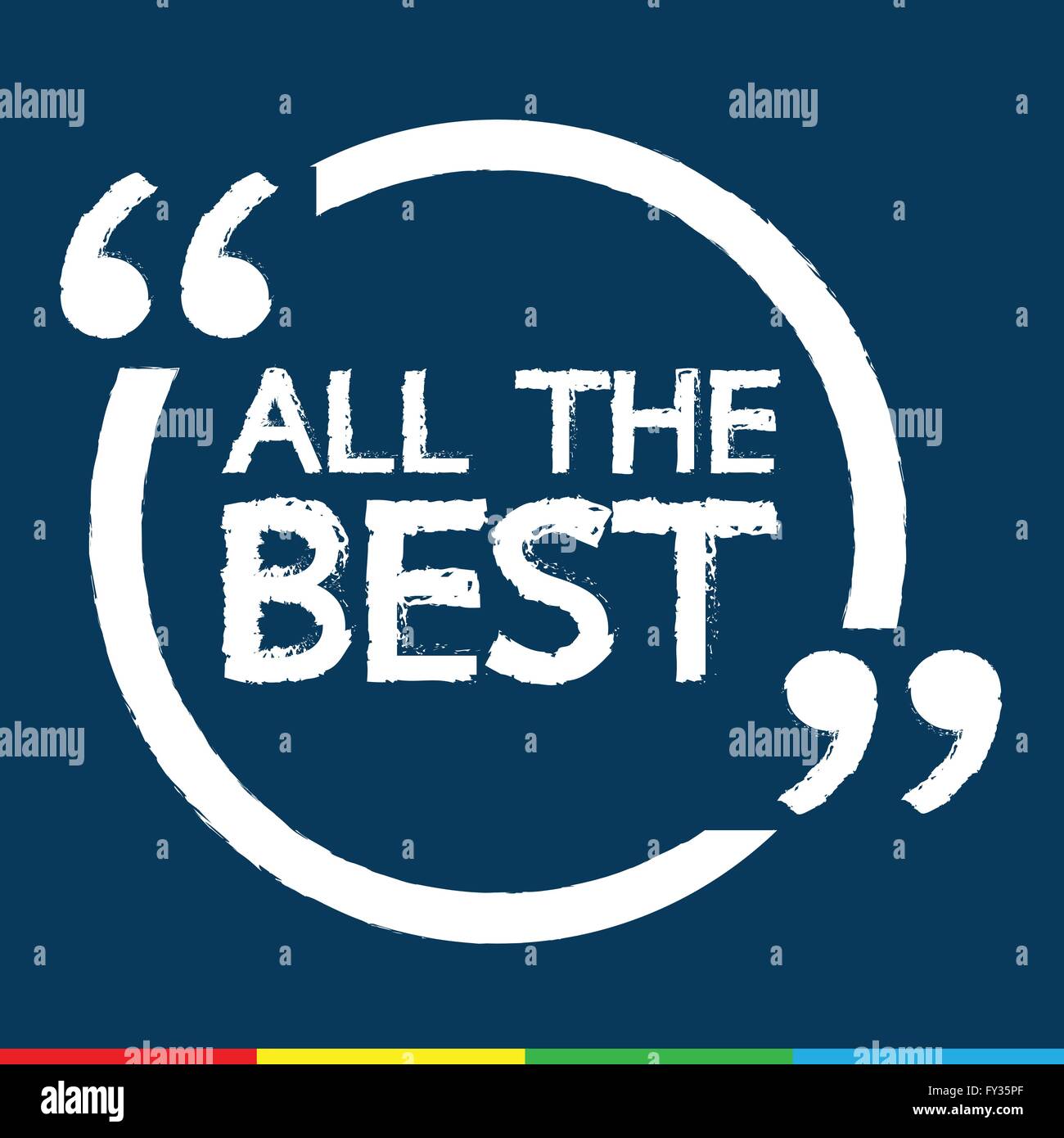ALL THE BEST Lettering Illustration design Stock Vector Image & Art - Alamy