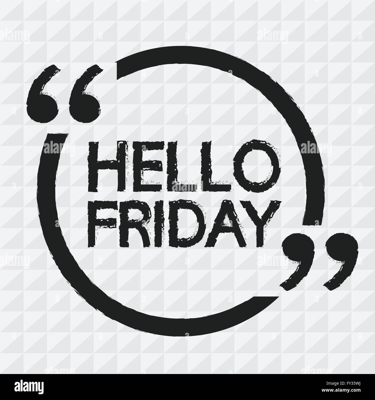 Hello friday sign Stock Vector Images - Alamy