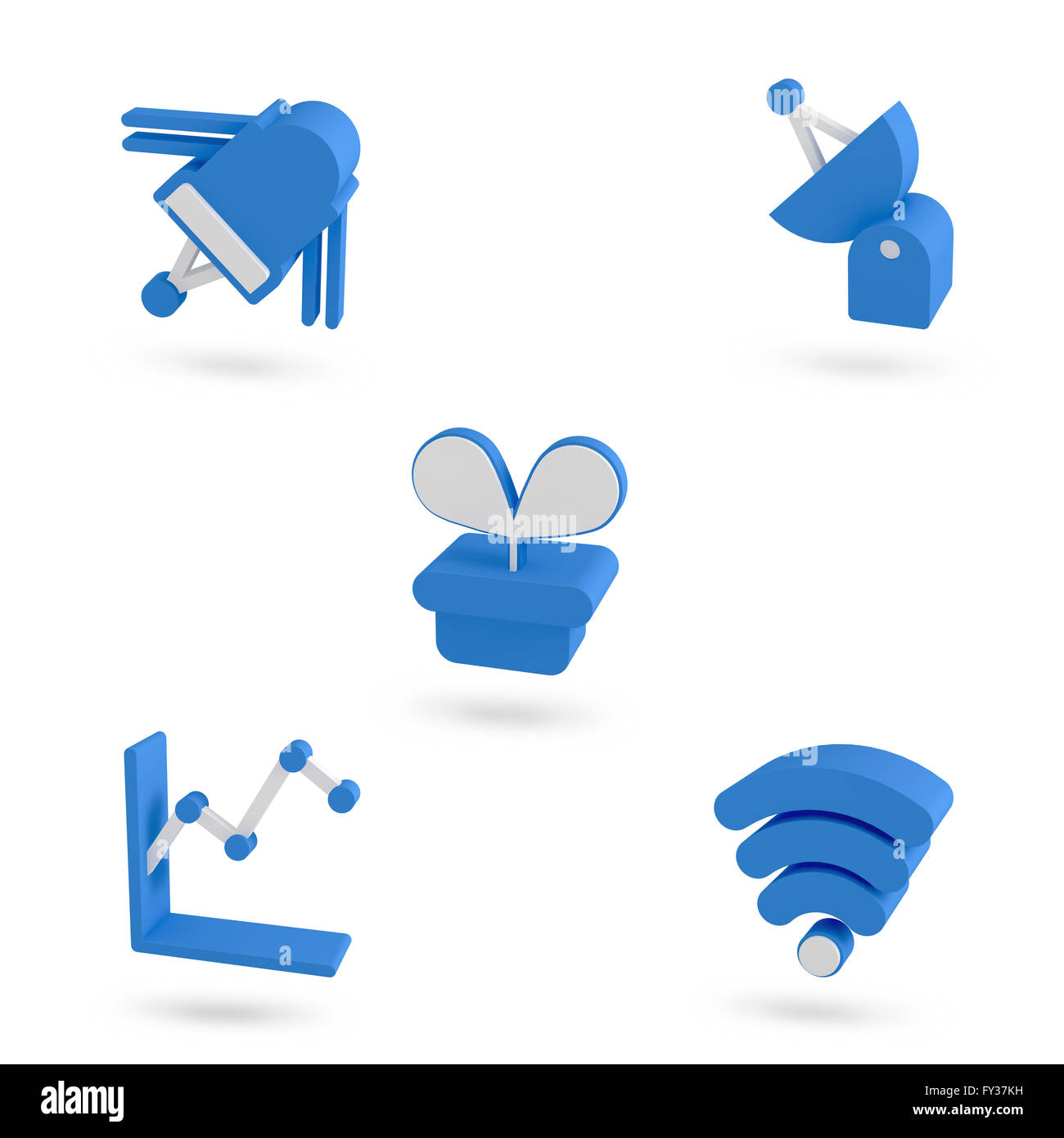 fusion graphic 3D Icon II Stock Photo - Alamy