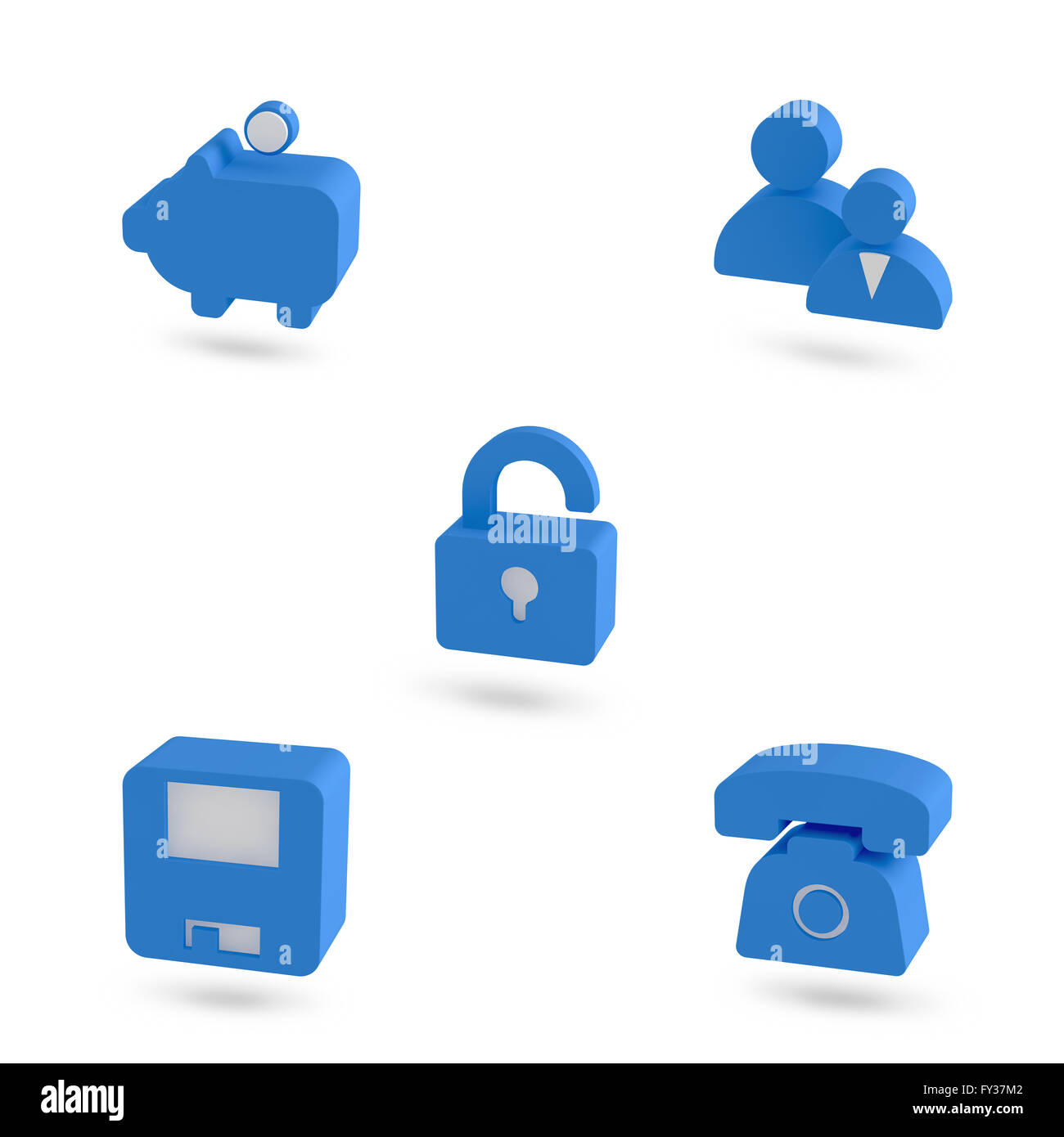 fusion graphic 3D Icon II Stock Photo - Alamy