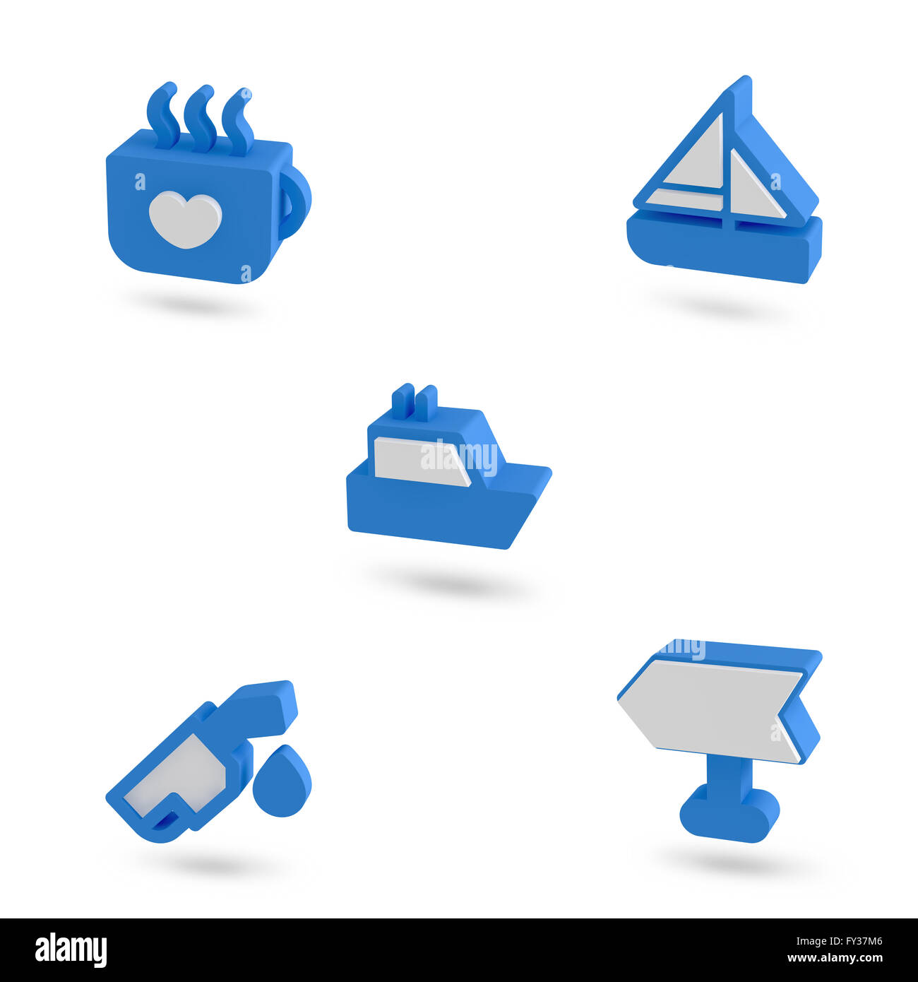 fusion graphic 3D Icon II Stock Photo - Alamy