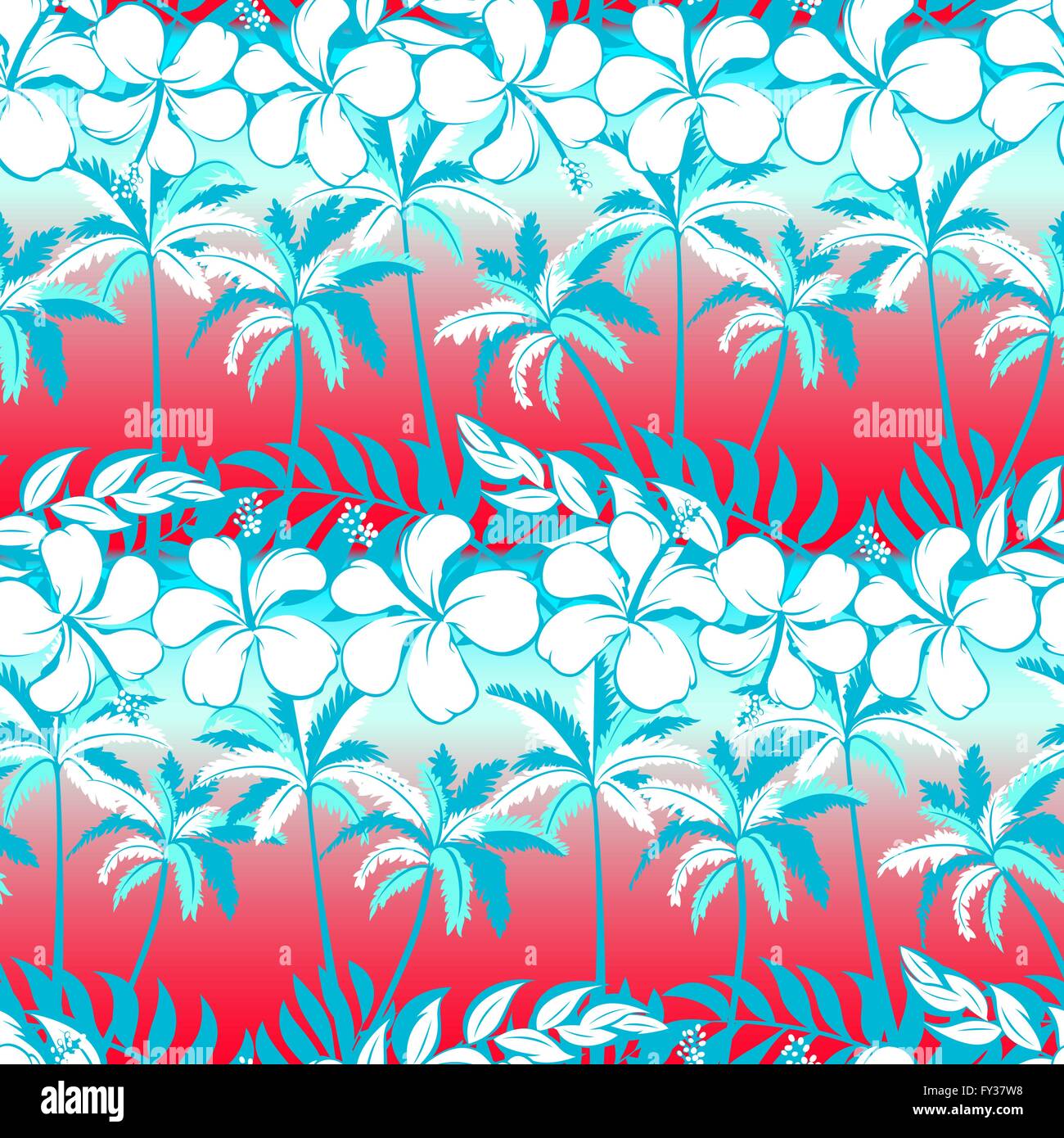 Hibiscus flower sunrise Stock Vector Images - Alamy