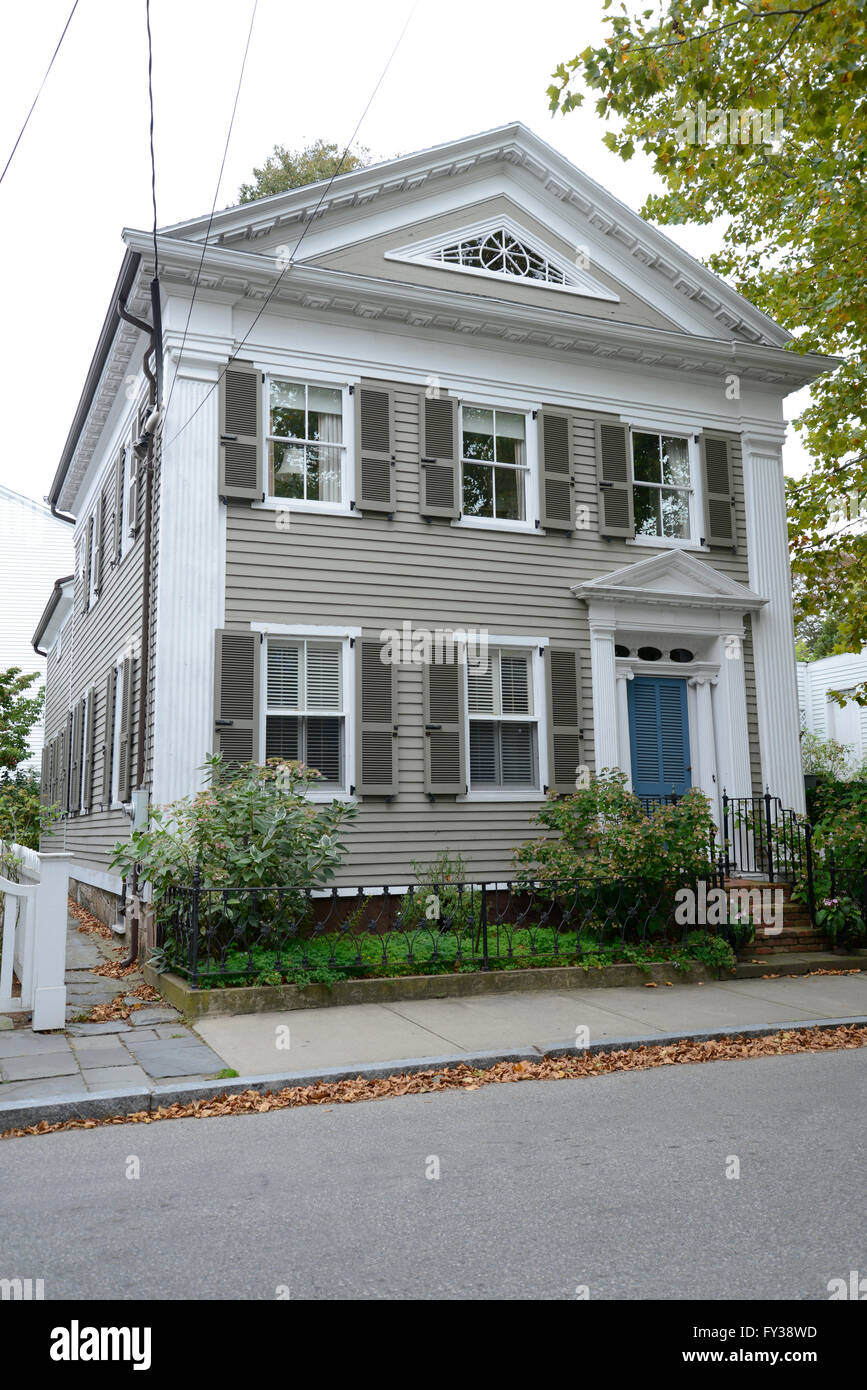 old federal style house in the quaint town of Stonington Connectict ...