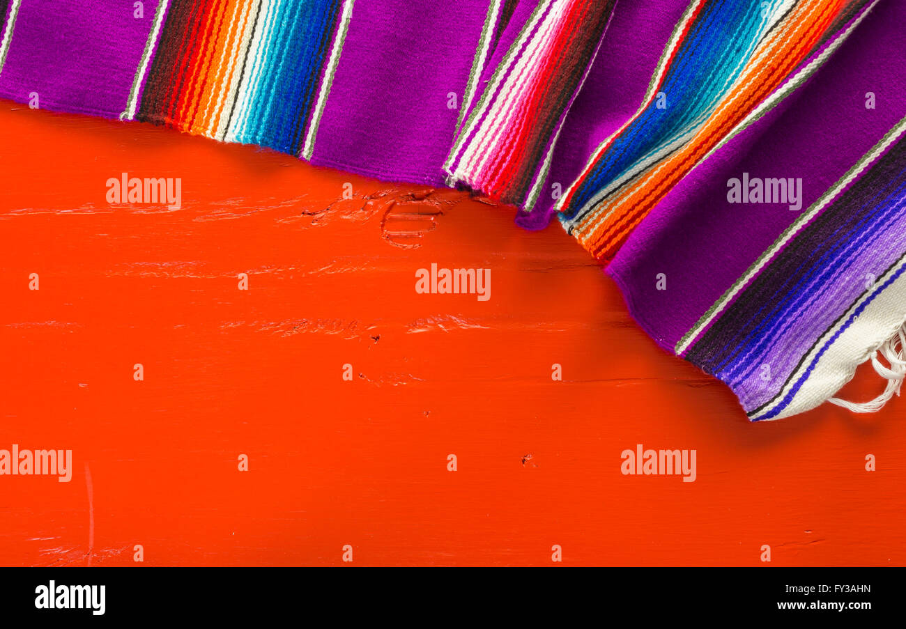 Traditional colorful table decorations for celebrating Fiesta Stock ...