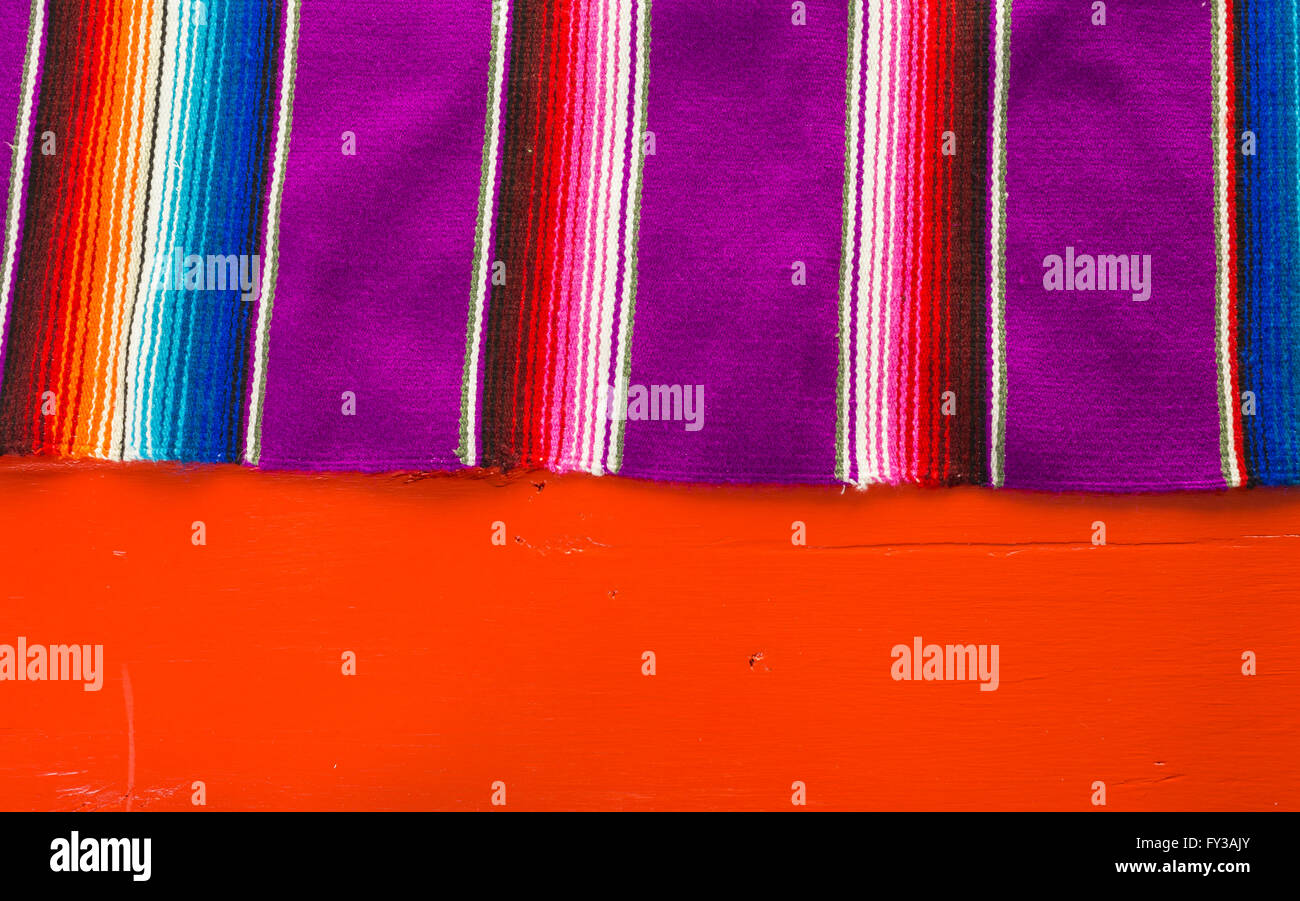 Traditional colorful table decorations for celebrating Fiesta Stock ...