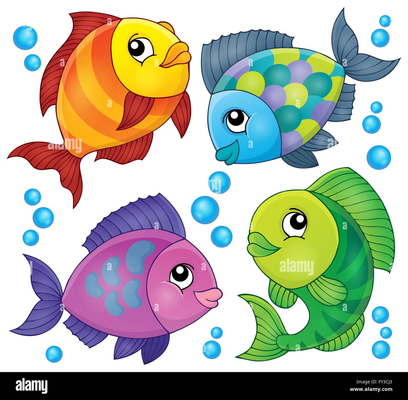 Fish topic image 2 - picture illustration Stock Photo - Alamy
