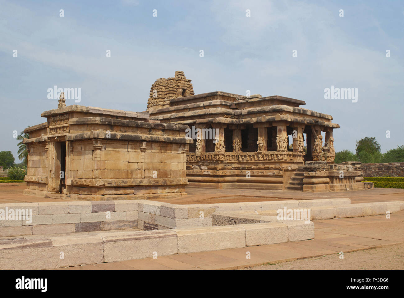 Durga temple, Aihole, Bagalkot, Karnataka, India. The Galaganatha Group ...