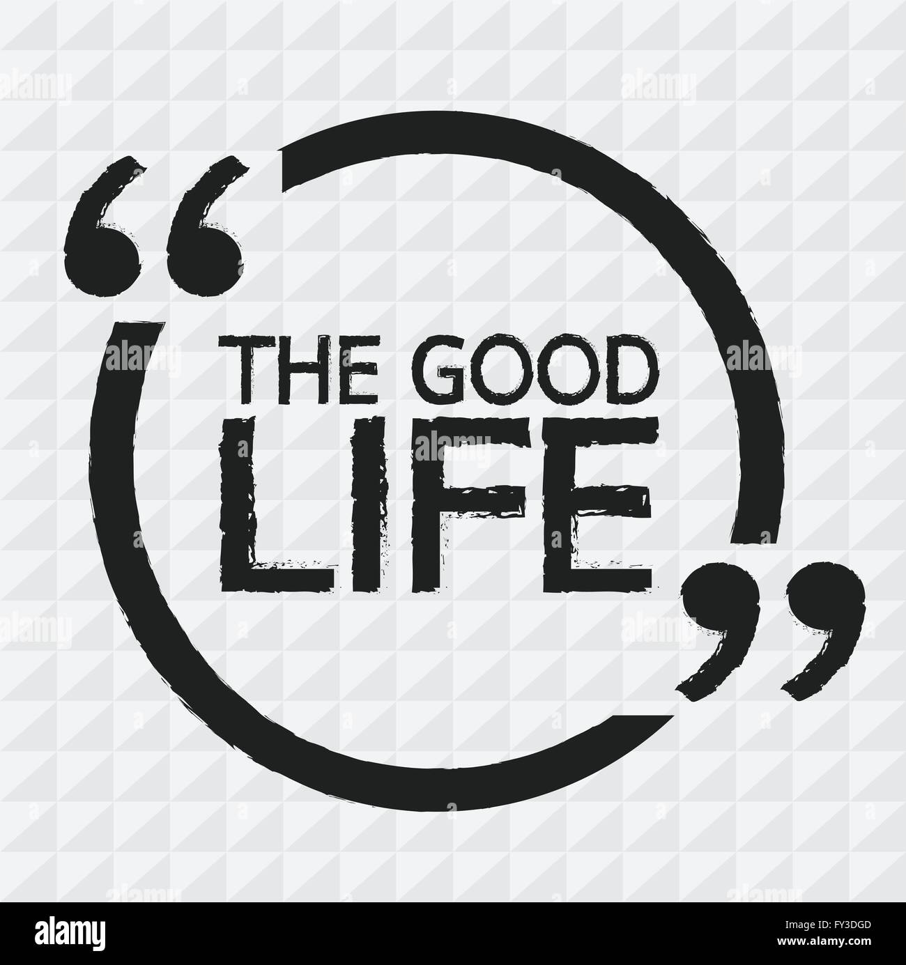 THE GOOD LIFE Illustration Design Stock Vector Image & Art - Alamy