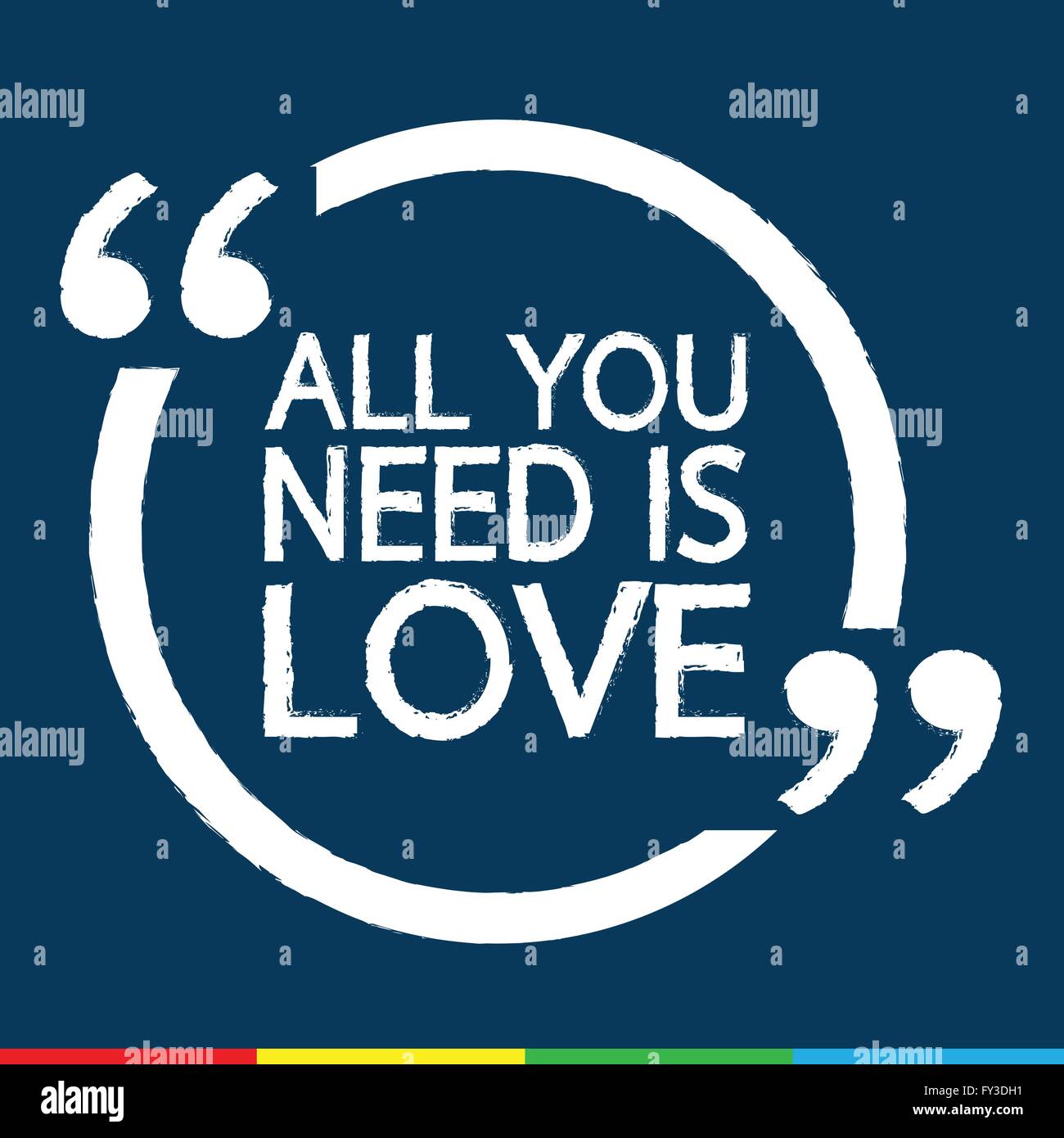 ALL YOU NEED IS LOVE Illustration Design Stock Vector Image & Art - Alamy
