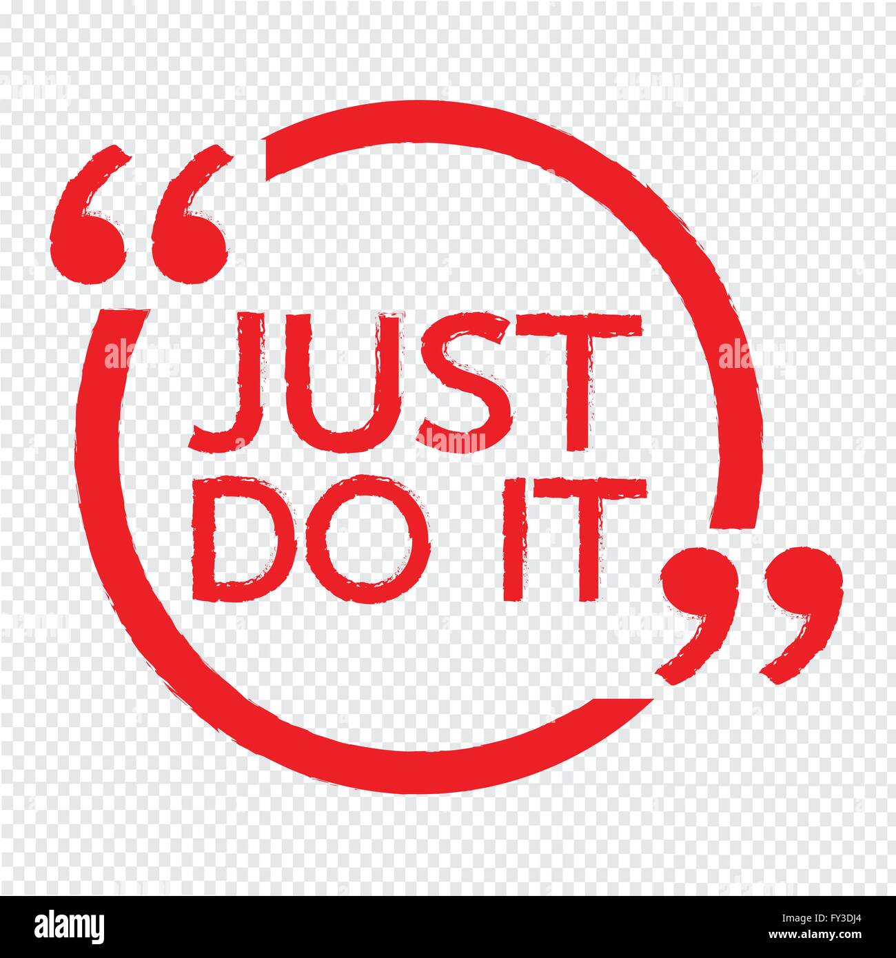 JUST DO IT Illustration design Stock Vector Image & Art - Alamy