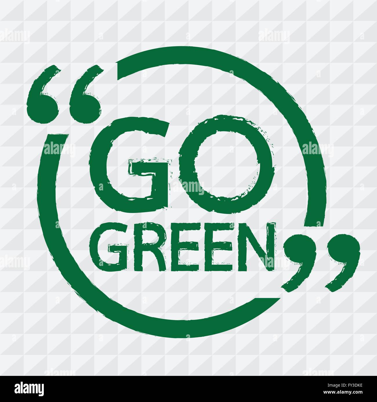 Go green poster recycling Stock Vector Images - Alamy