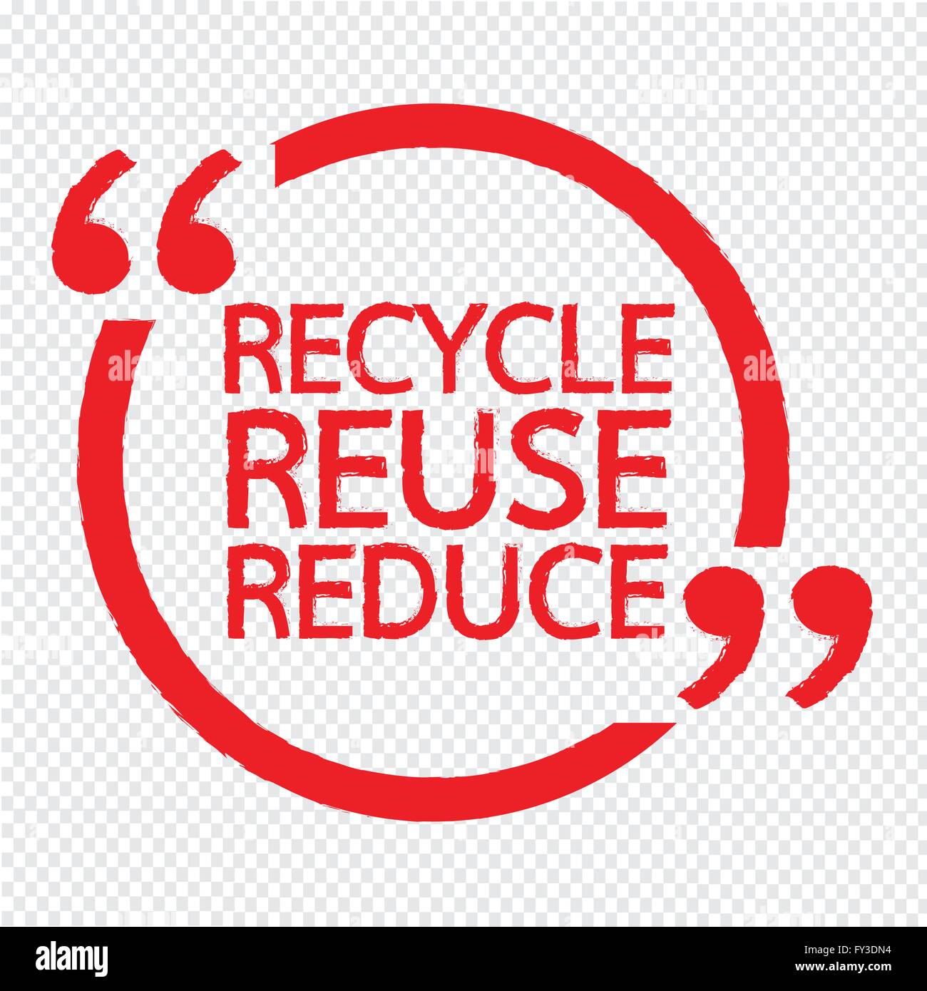 RECYCLE REUSE REDUCE Illustration design Stock Vector Image & Art - Alamy
