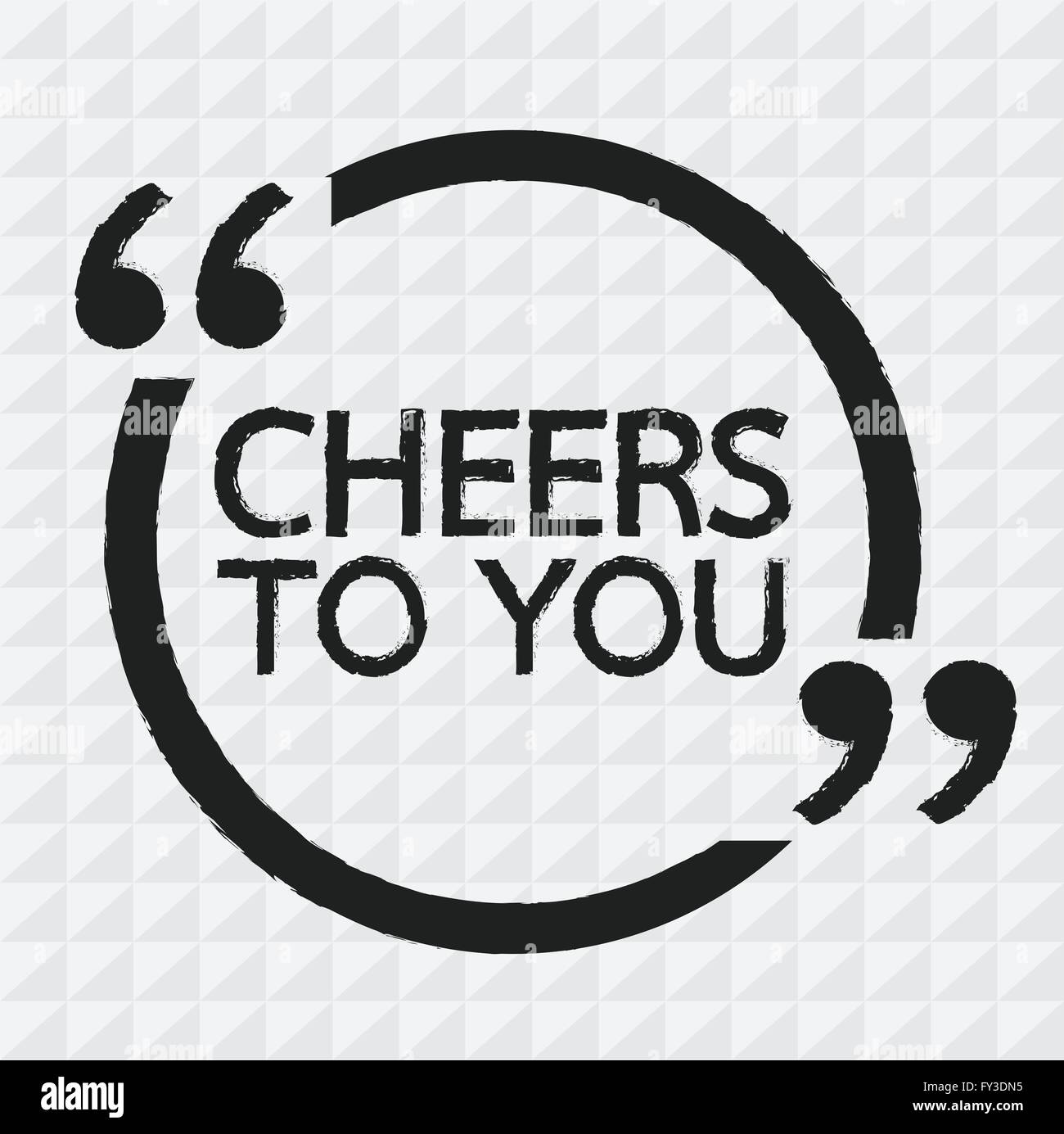 CHEERS TO YOU Illustration design Stock Vector Image & Art - Alamy
