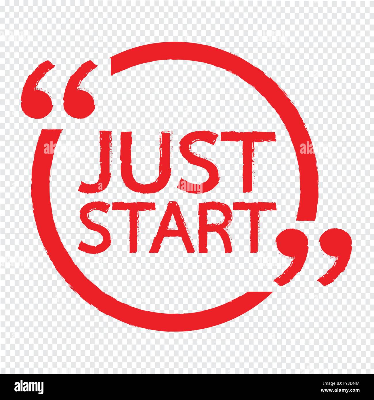 Just start Stock Vector Images - Alamy