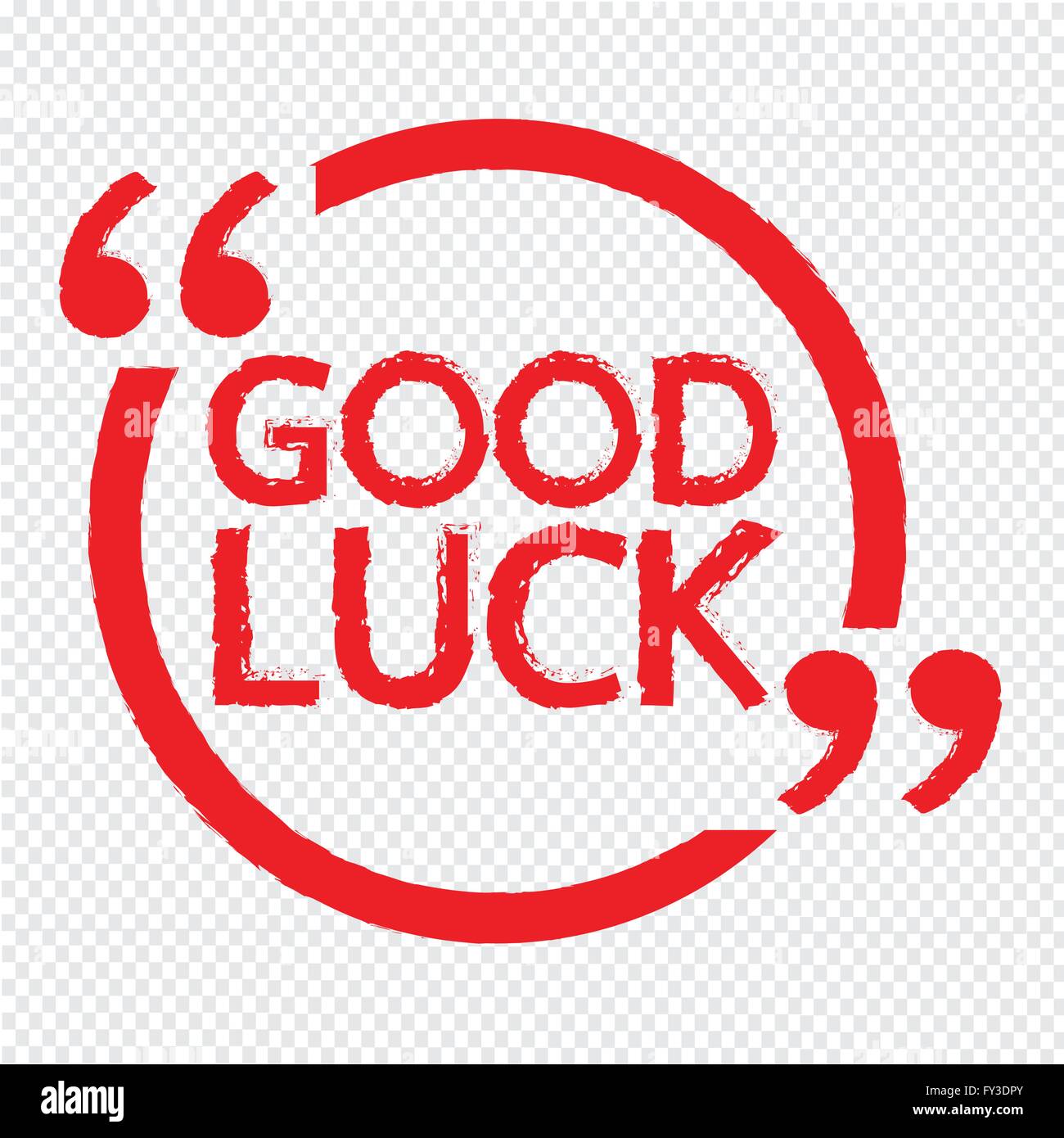 GOOD LUCK Illustration design Stock Vector Image & Art - Alamy