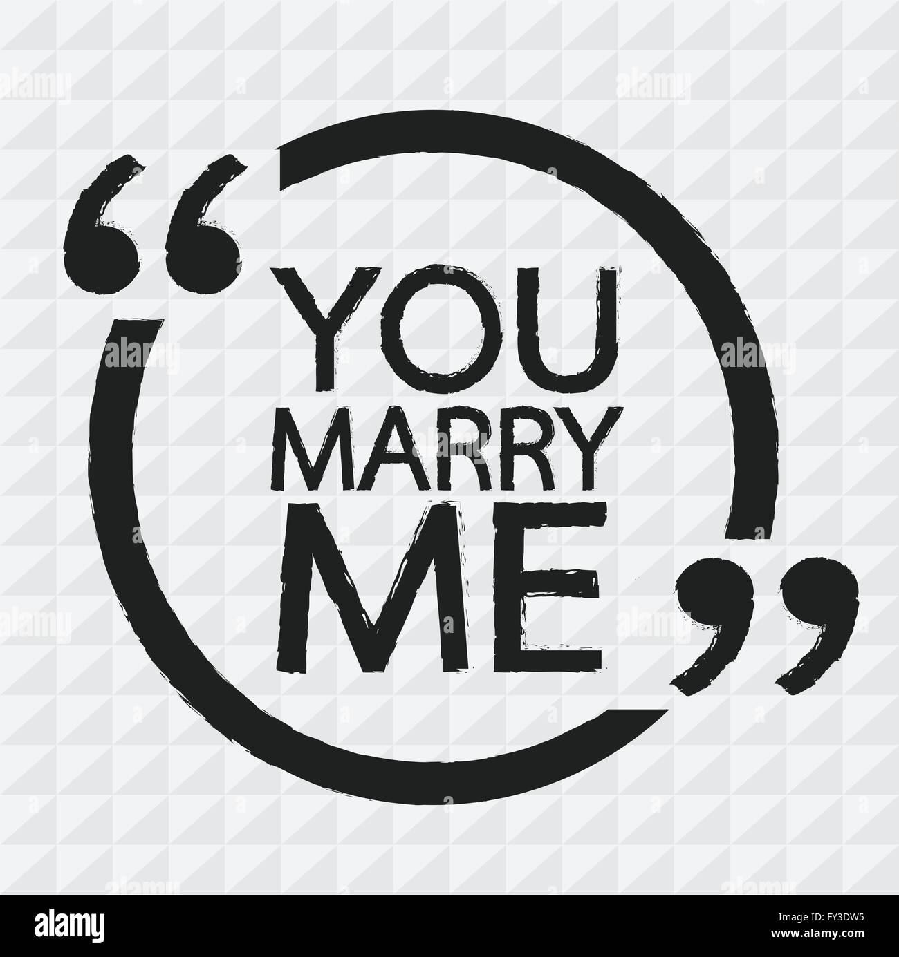 YOU MARRY ME Illustration design Stock Vector Image & Art - Alamy