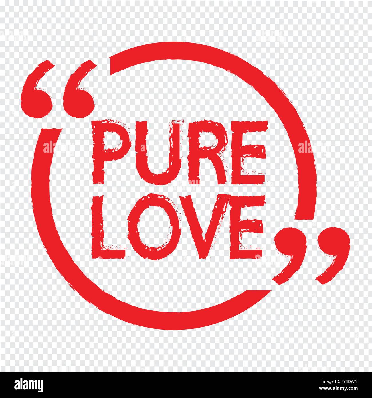PURE LOVE Illustration design Stock Vector Image & Art - Alamy
