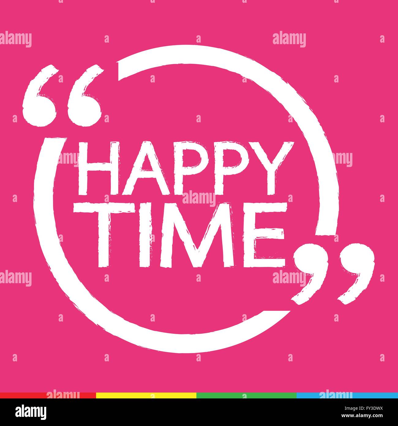 HAPPY TIME Illustration design Stock Vector Image & Art - Alamy
