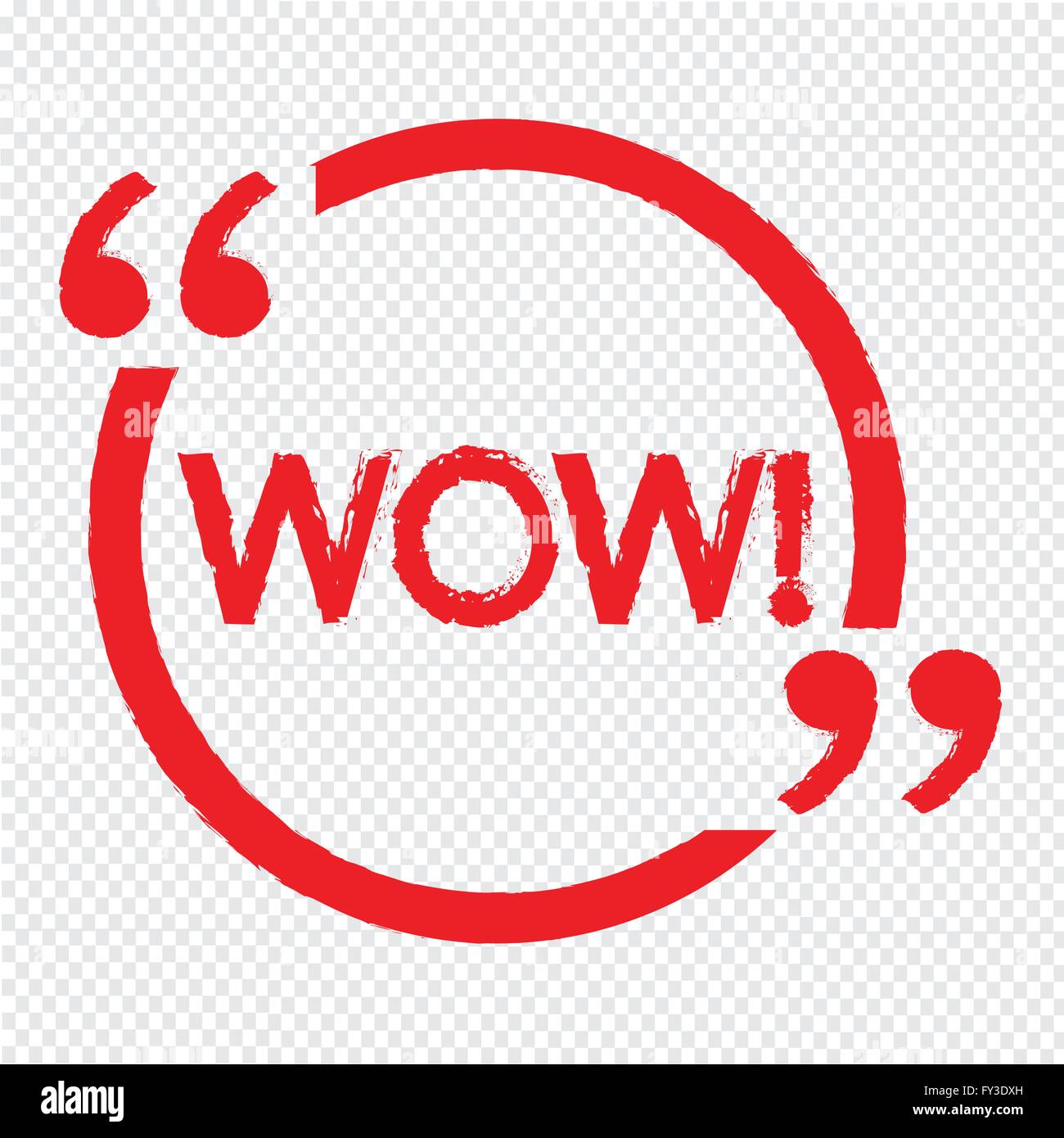 WOW Illustration design Stock Vector Image & Art - Alamy