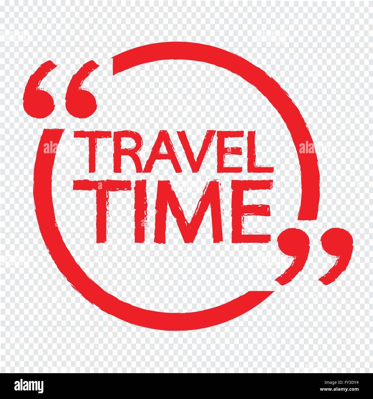 TRAVEL TIME Illustration design Stock Vector Image & Art - Alamy