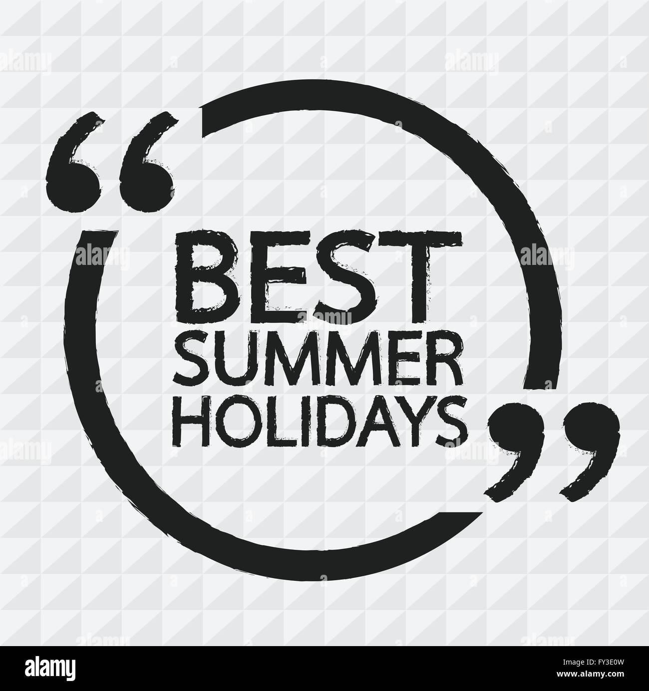 BEST SUMMER HOLIDAYS Lettering Illustration design Stock Vector Image ...