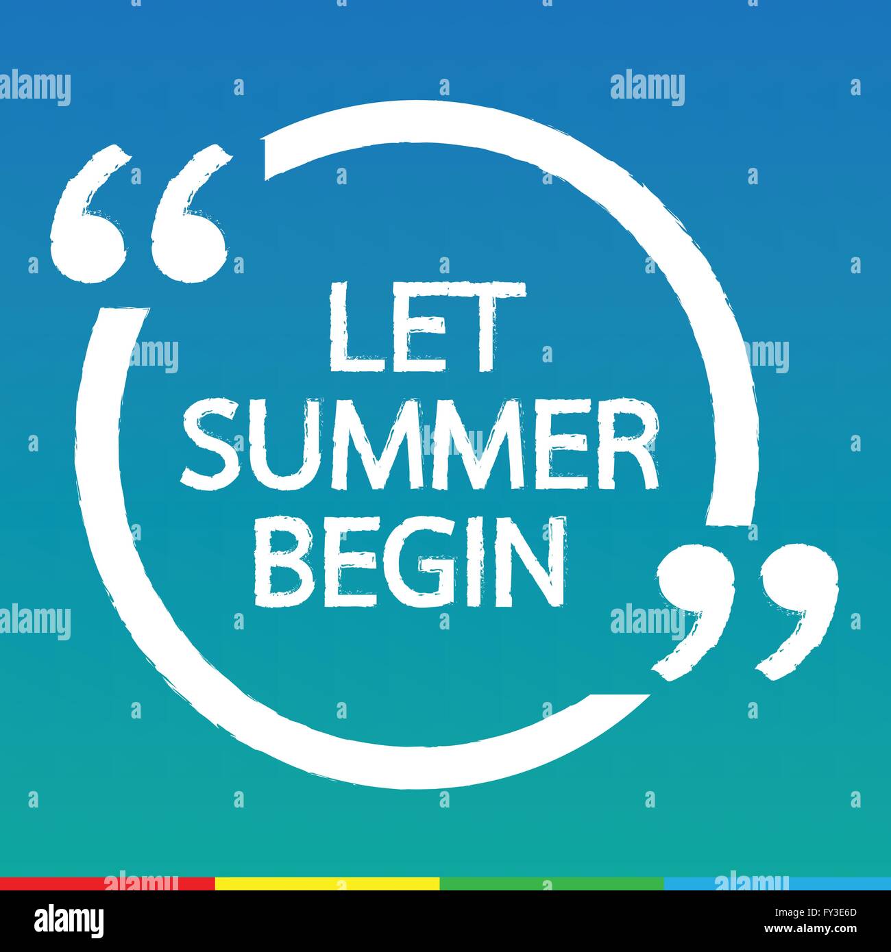 LET SUMMER BEGIN Lettering Illustration design Stock Vector Image & Art ...