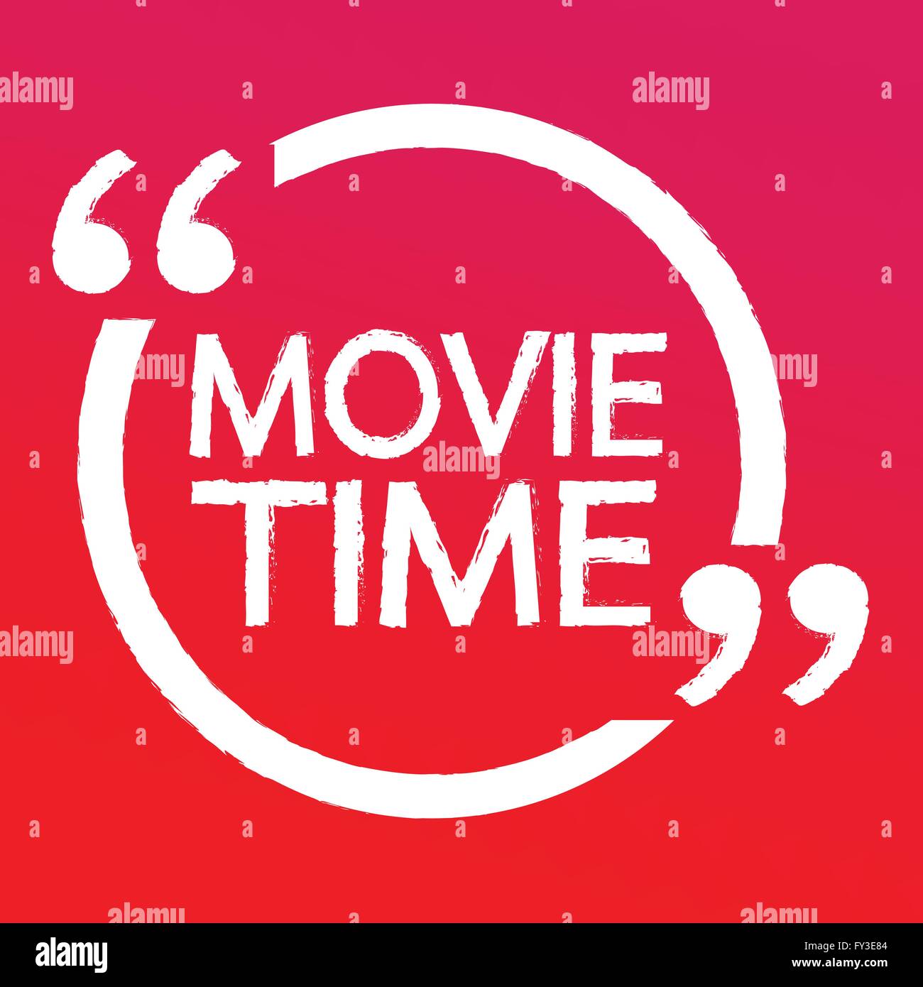 MOVIE TIME Lettering Illustration design Stock Vector Image & Art - Alamy